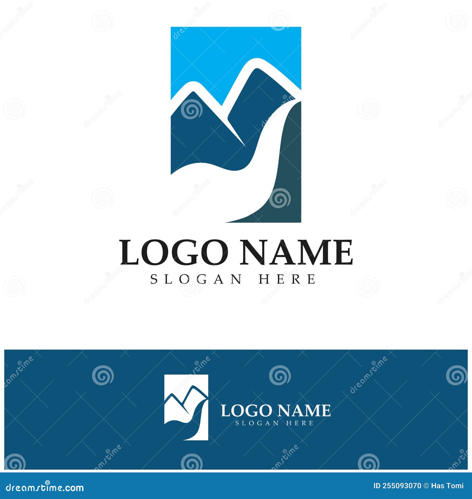 River Logo Vector Icon Illustration Design Template Stock Vector ...