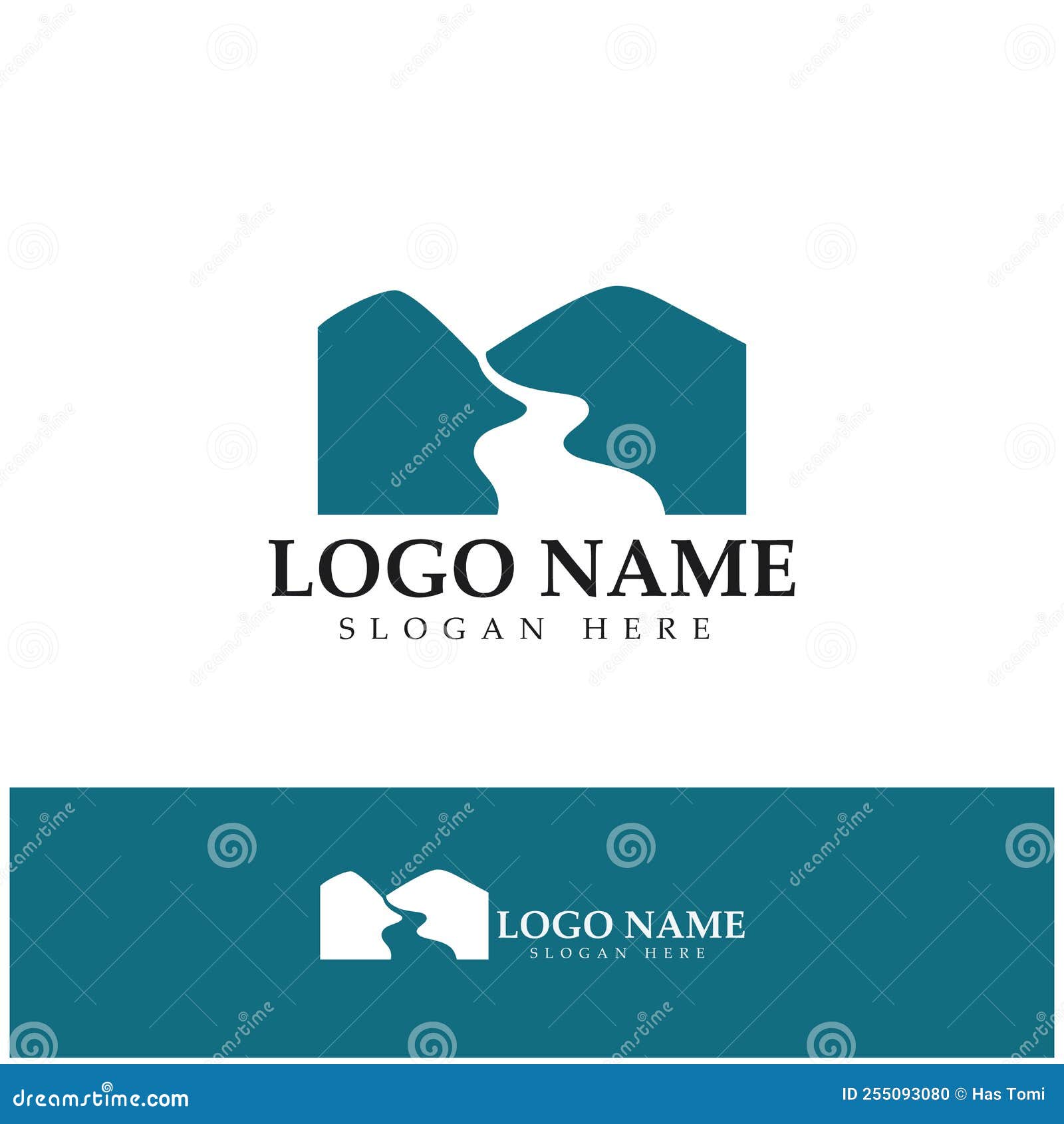 River Logo Vector Icon Illustration Design Template Stock Vector ...