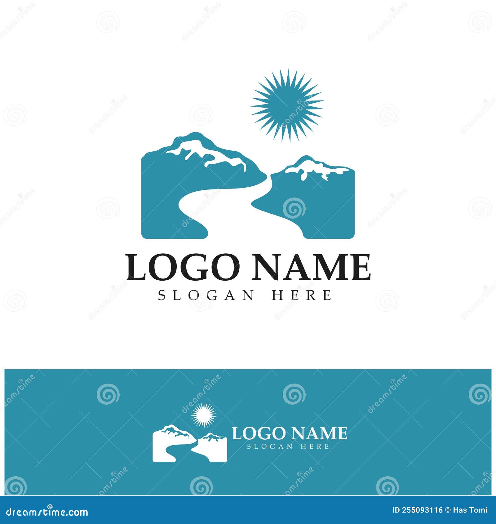 River Logo Vector Icon Illustration Design Template Stock Vector ...
