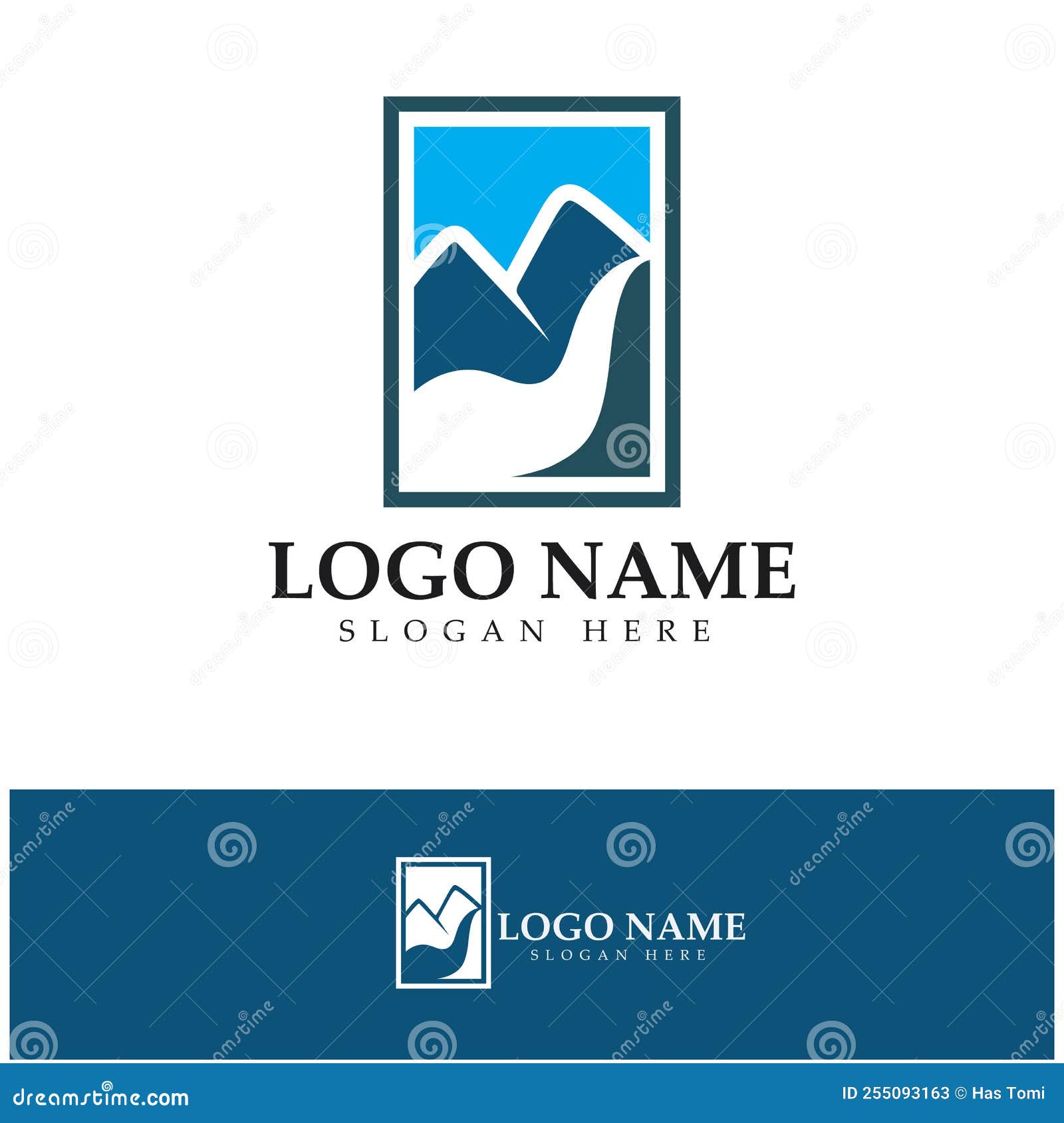 River Logo Vector Icon Illustration Design Template Stock Vector ...