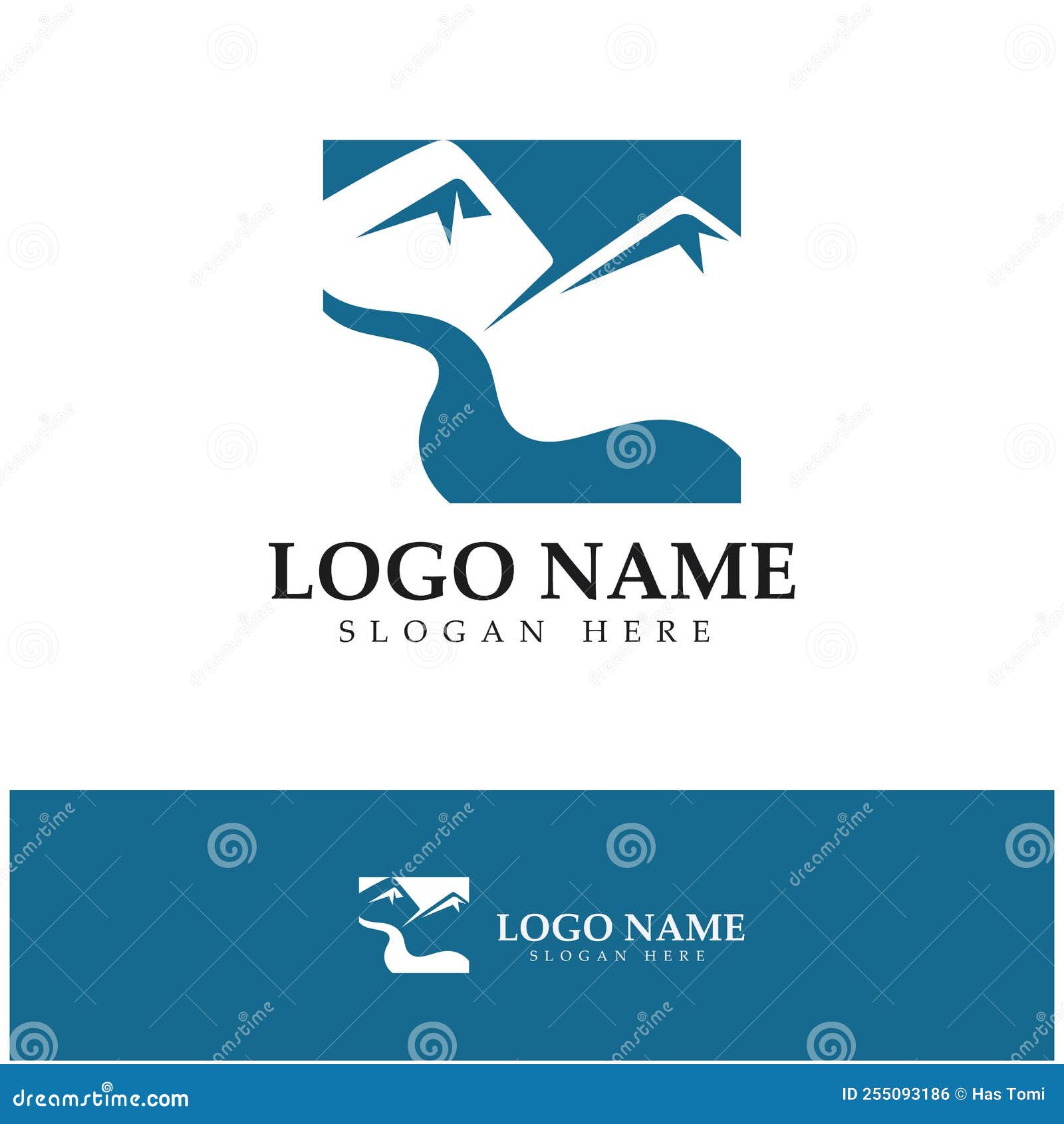 River Logo Vector Icon Illustration Design Template Stock Vector ...