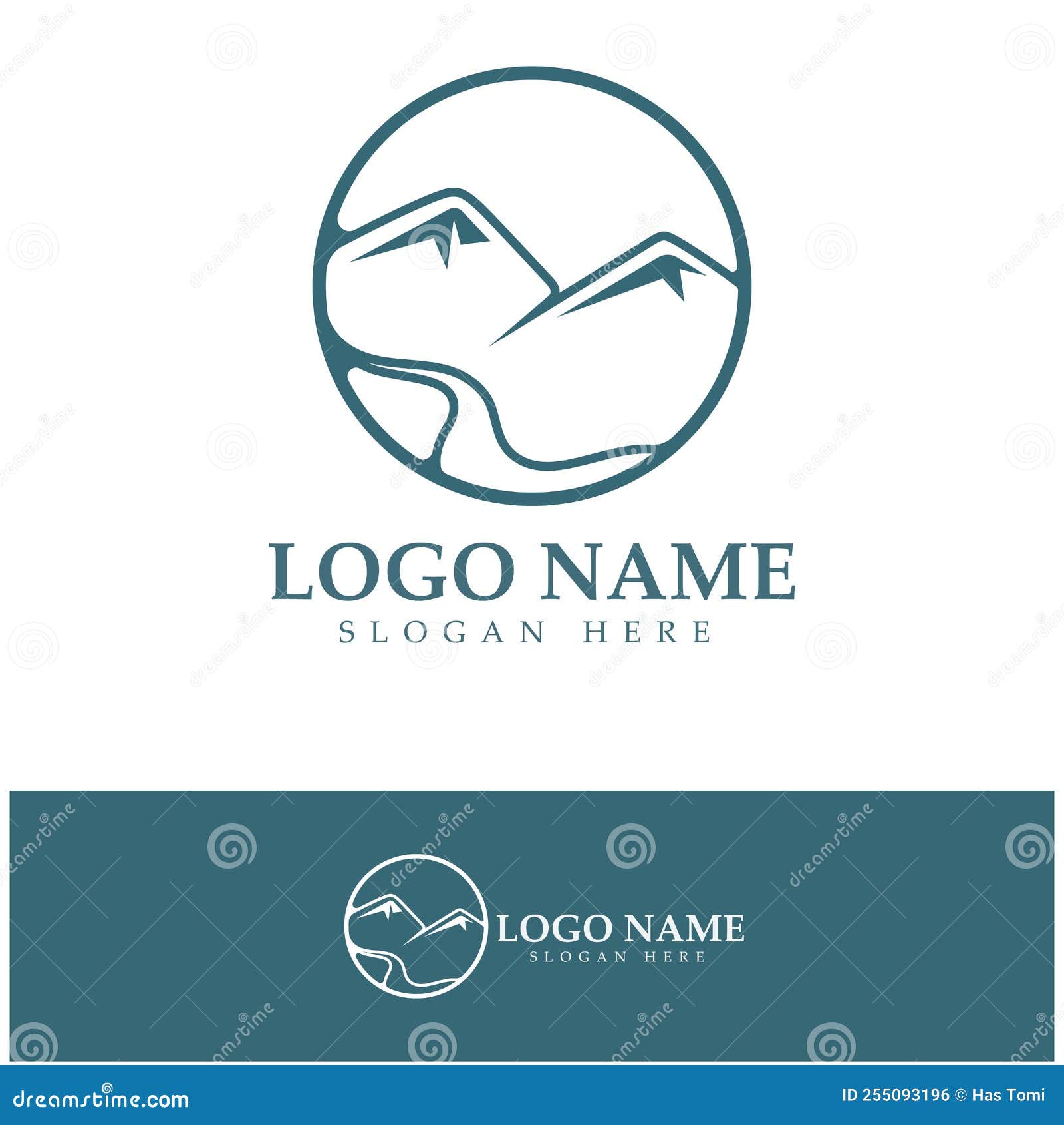 River Logo Vector Icon Illustration Design Template Stock Vector ...