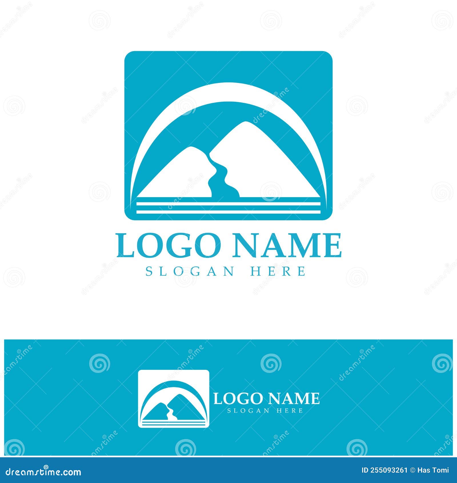 River Logo Vector Icon Illustration Design Template Stock Vector ...