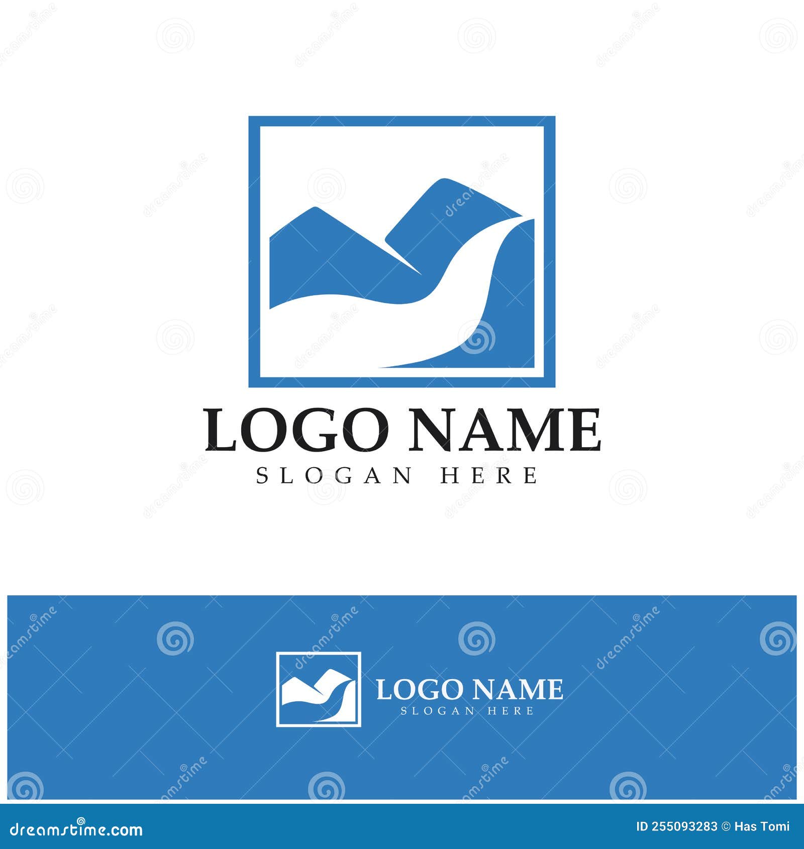 River Logo Vector Icon Illustration Design Template Stock Vector ...