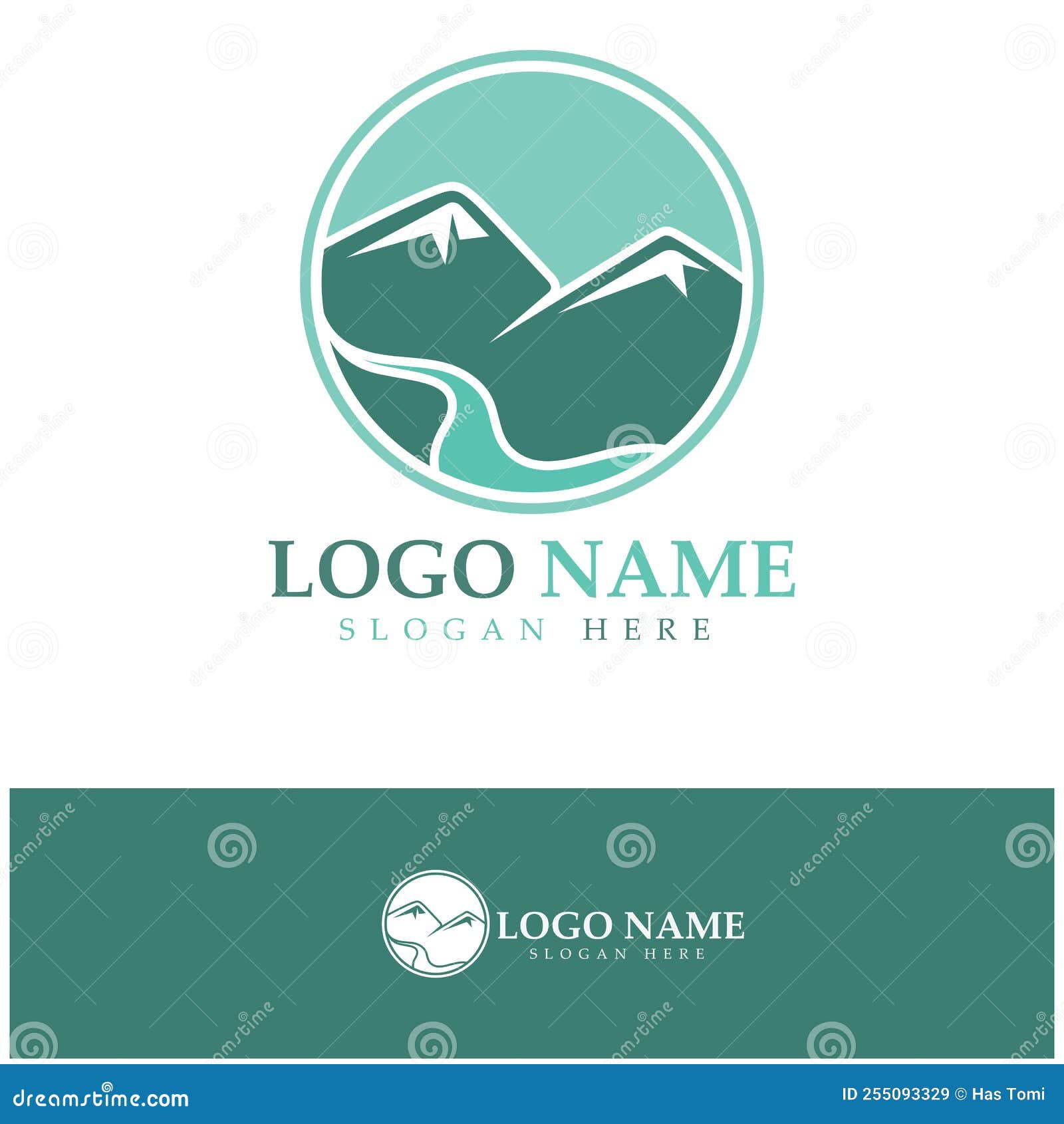 River Logo Vector Icon Illustration Design Template Stock Vector ...
