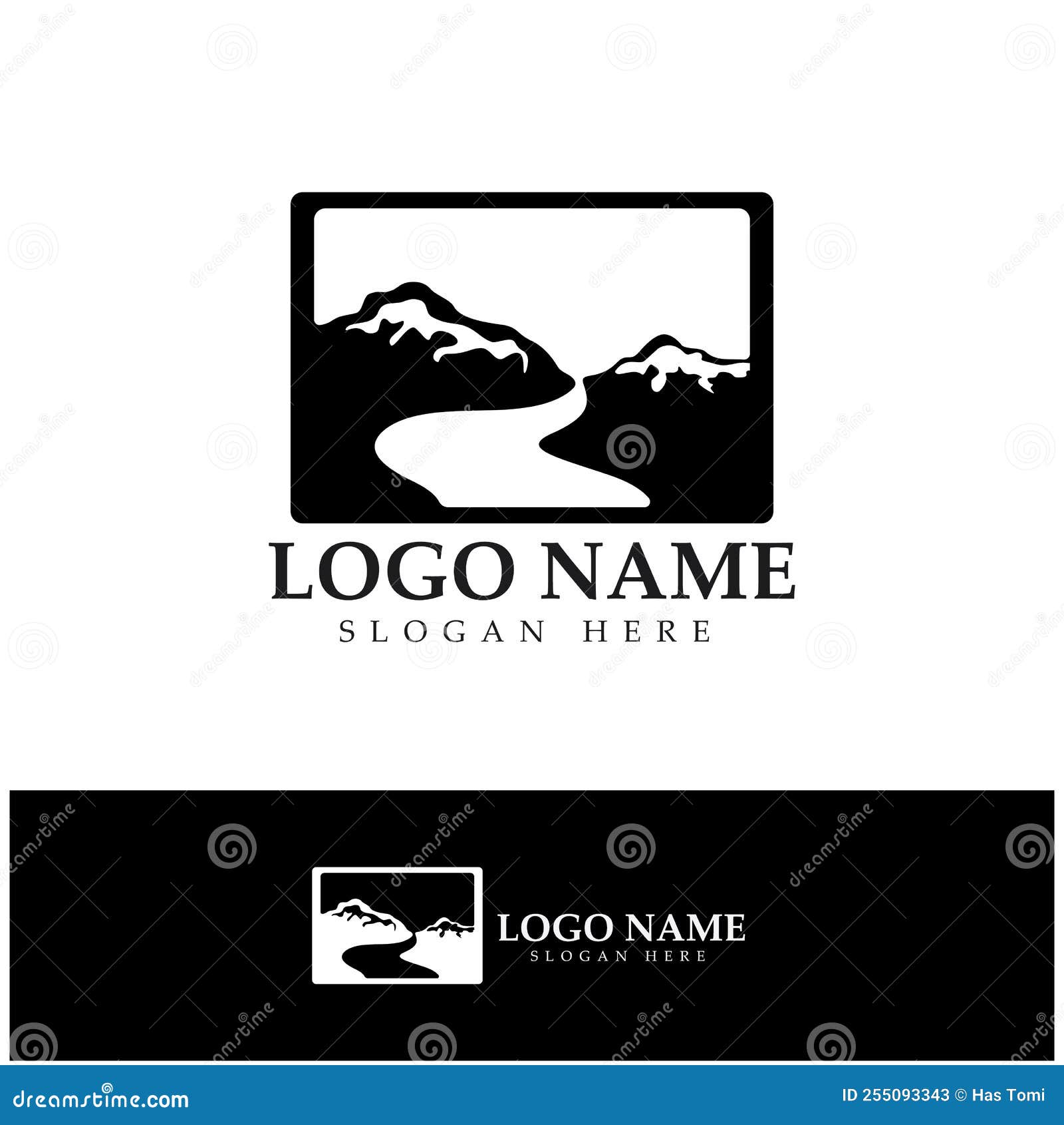 River Logo Vector Icon Illustration Design Template Stock Vector ...