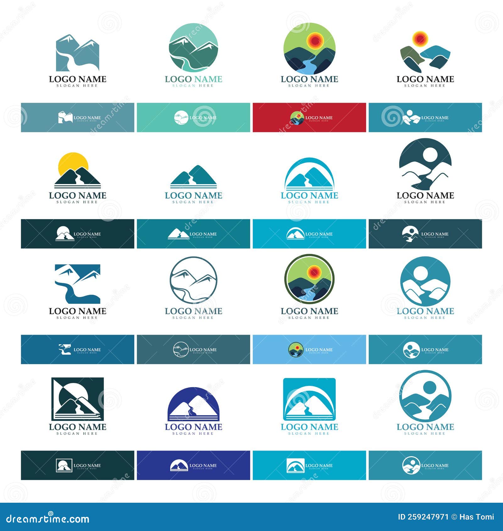 River Logo Vector Icon Illustration Design Template Stock Vector ...