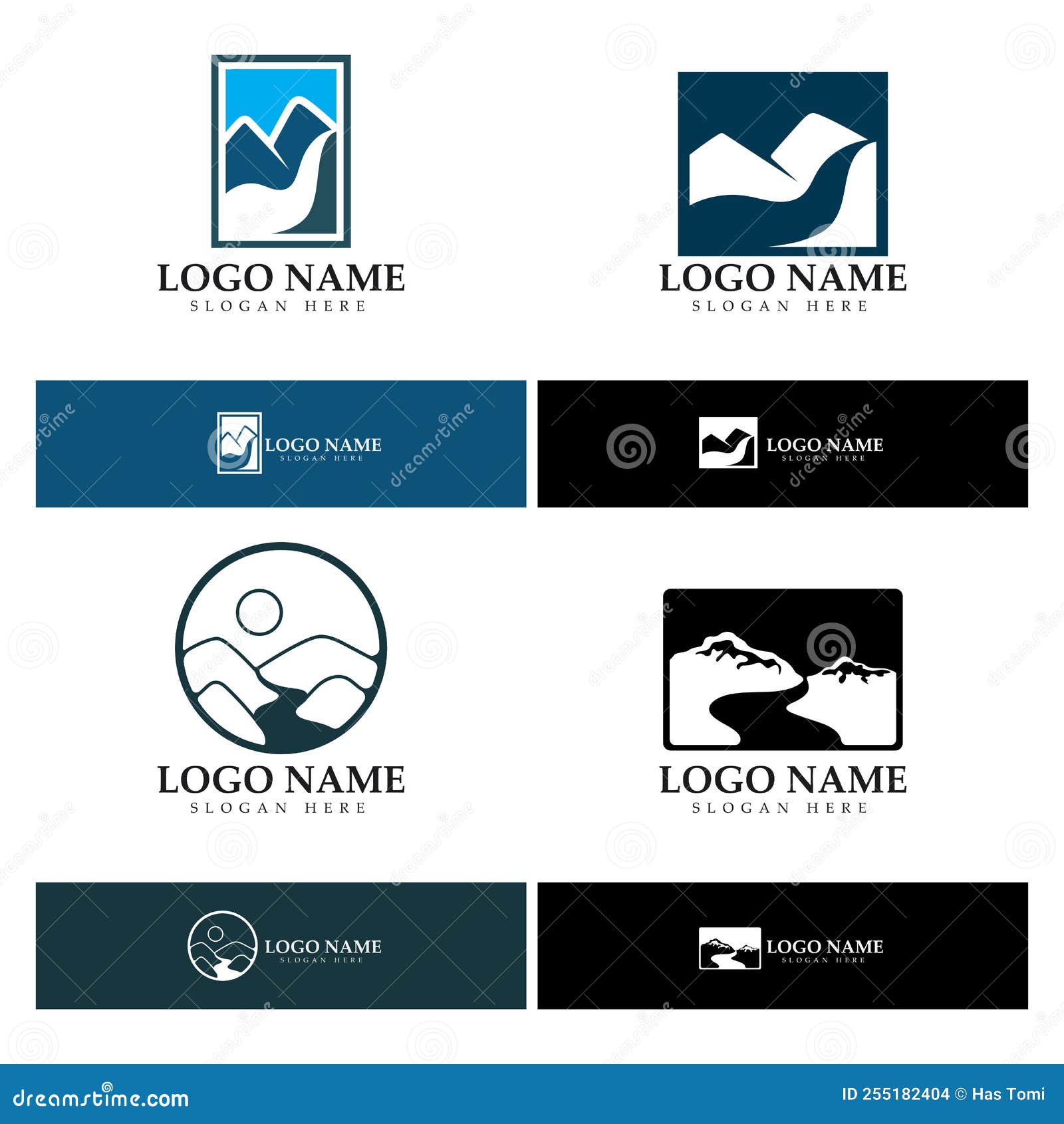 River Logo Vector Icon Illustration Design Template Stock Vector ...