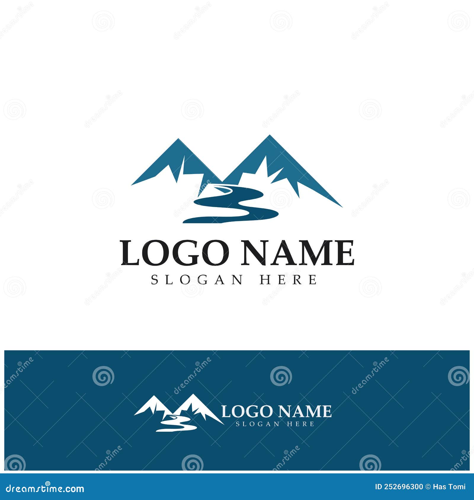 River Logo Vector Icon Illustration Design Template Stock Vector ...