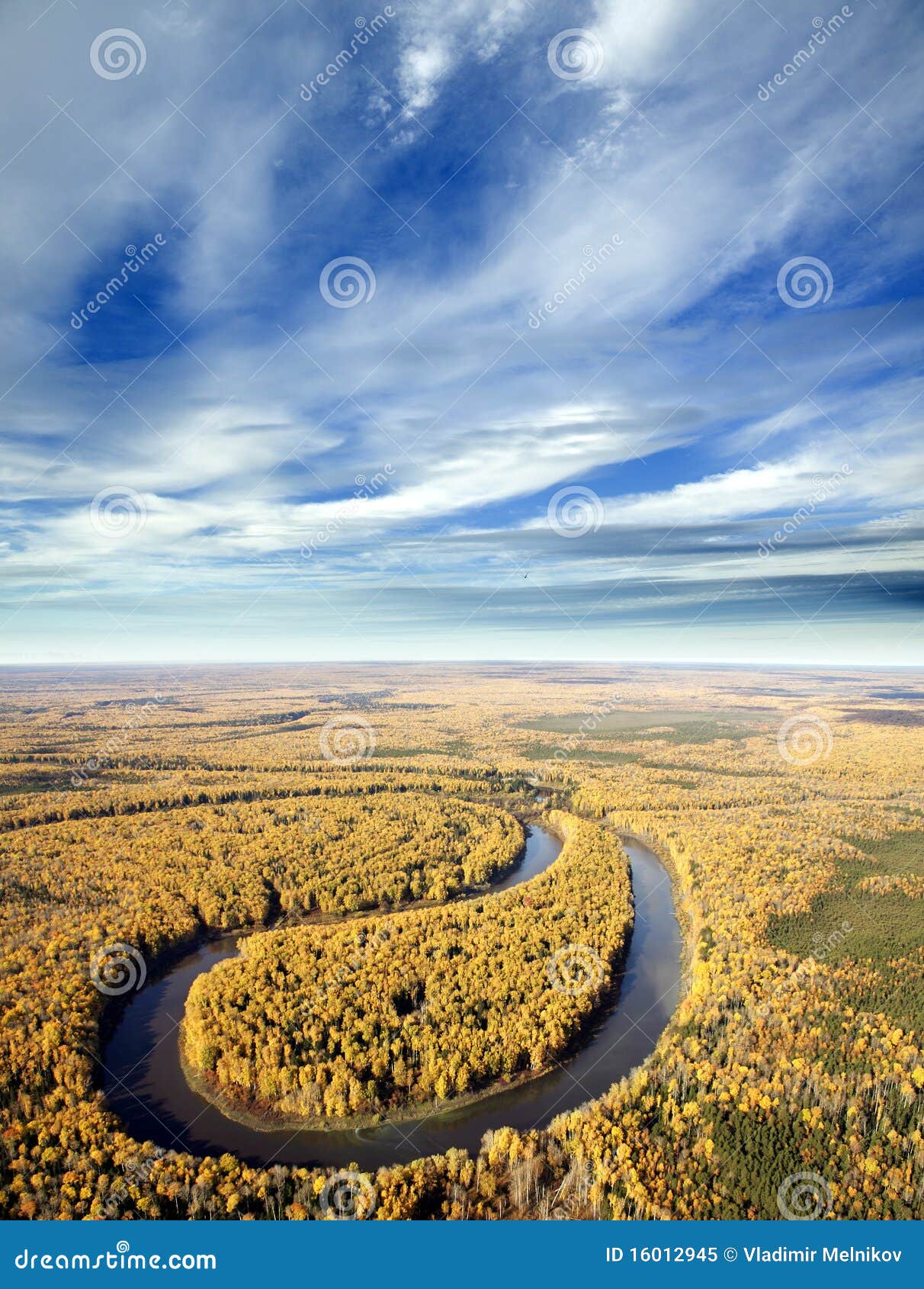 River loop stock image. Image of reflection, landscape - 16012945