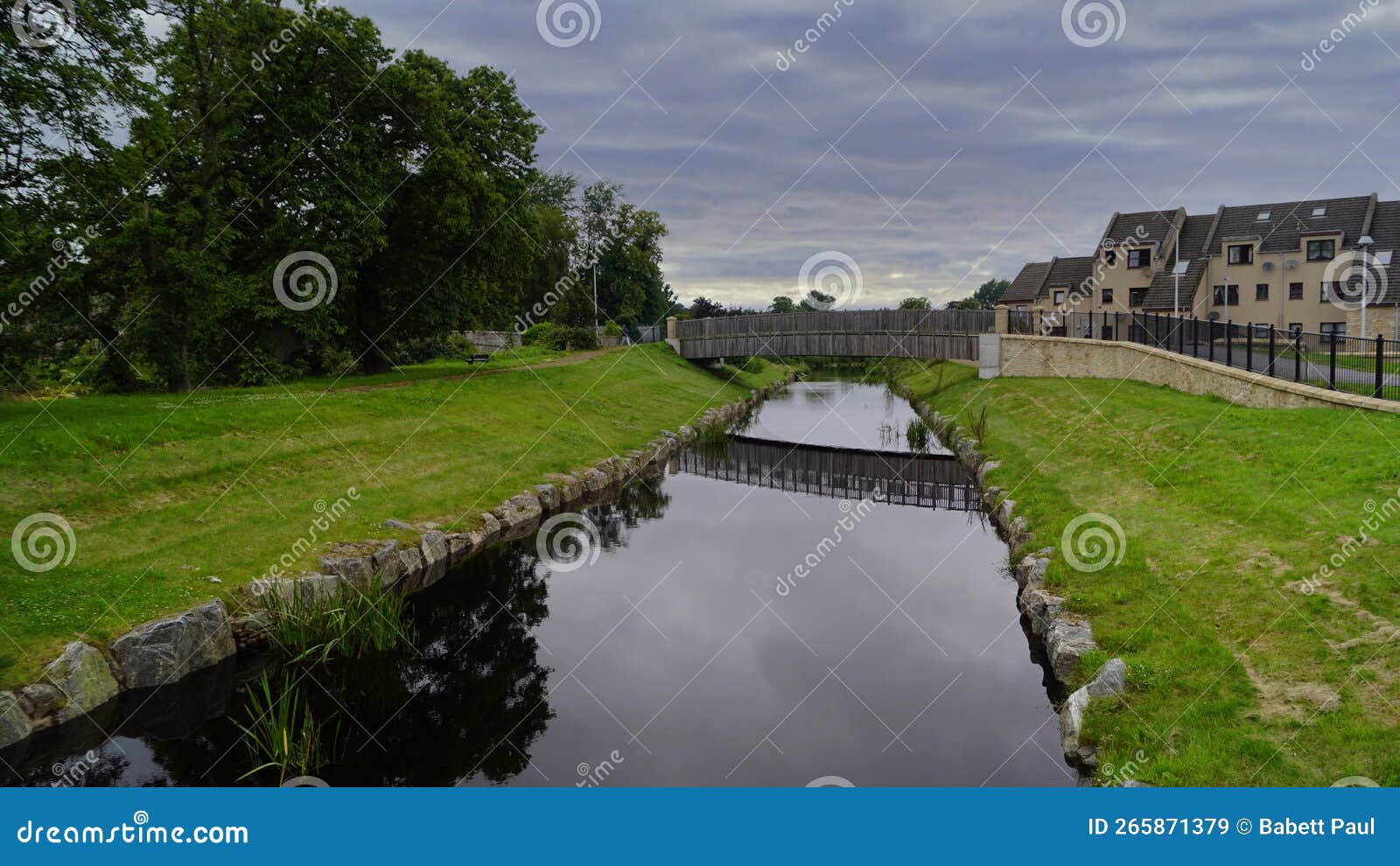 River Lossie in Elgin in Scotland Stock Image - Image of nature, tree ...