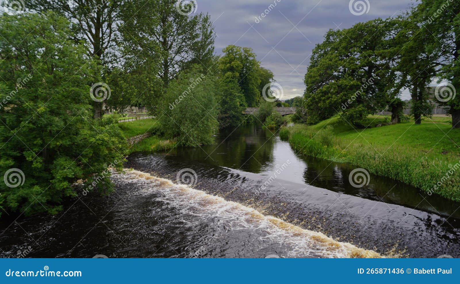 River Lossie in Elgin in Scotland Stock Photo - Image of meadow ...