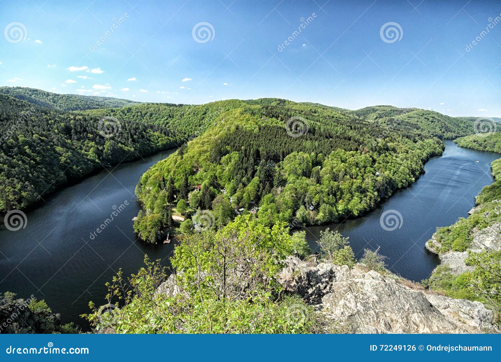 River meander stock photo. Image of green, nature, water - 72249126