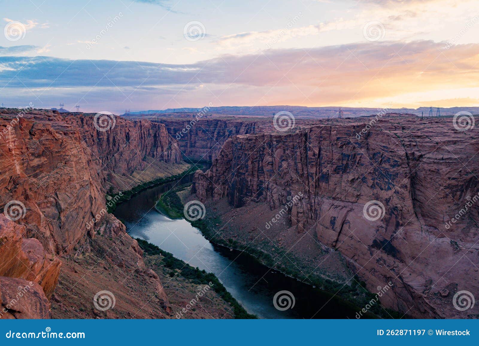 River in the Middle of a Rocky Cliff Stock Image - Image of rock, water ...