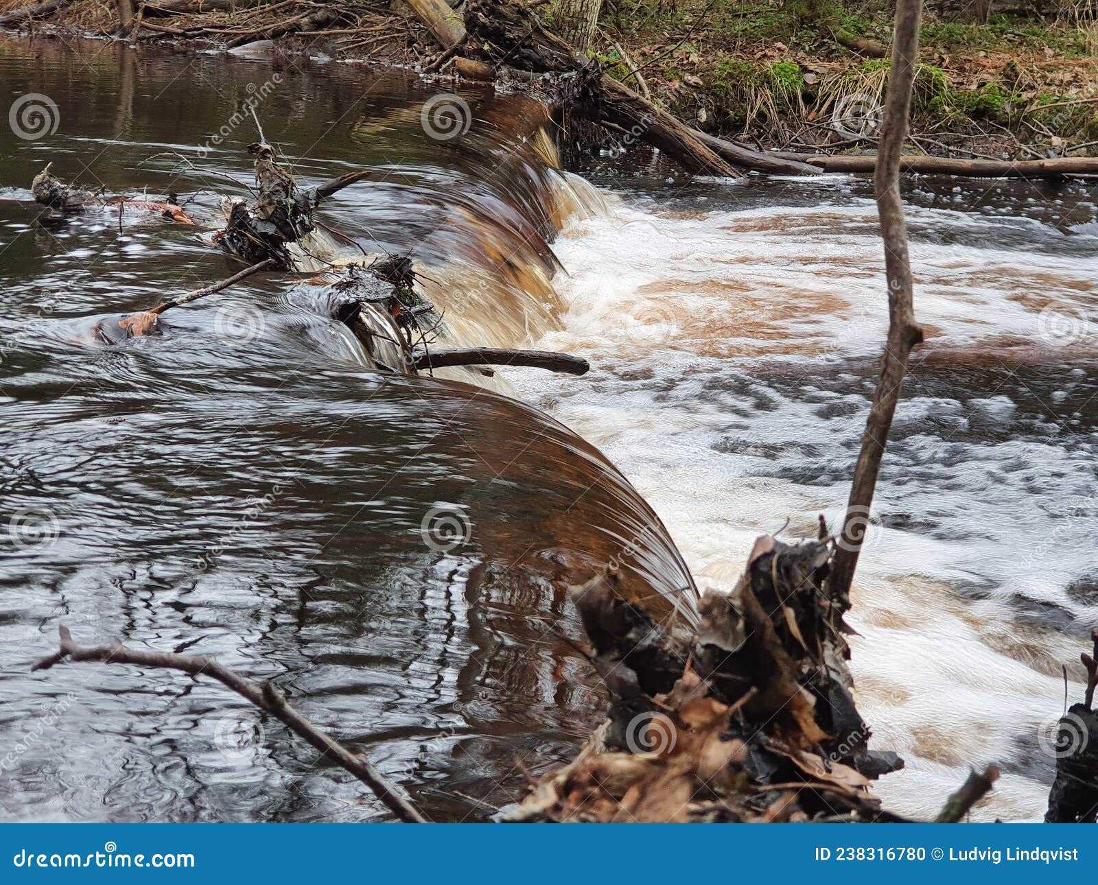 River mini waterfall stock photo. Image of waterfall - 238316780
