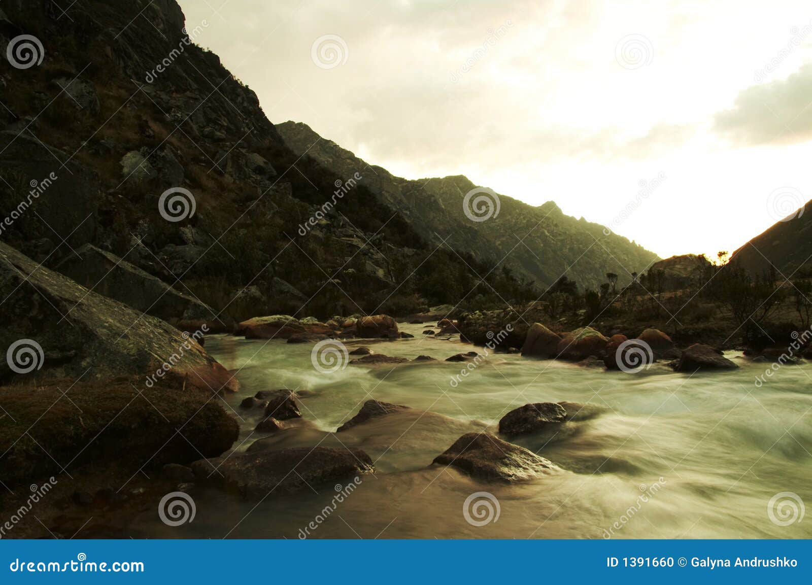 River in the mountain stock photo. Image of park, beautiful - 1391660