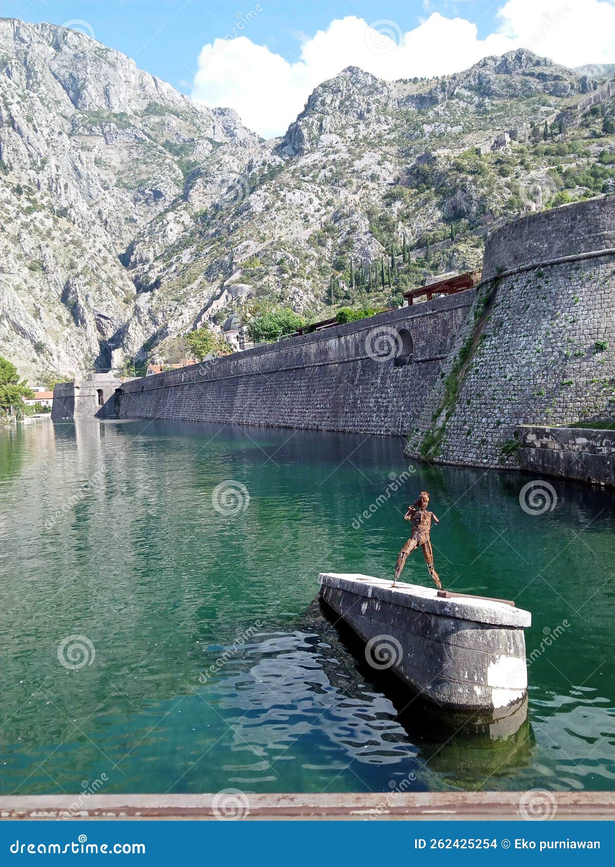 River and mountain stock photo. Image of mountain, bridge - 262425254