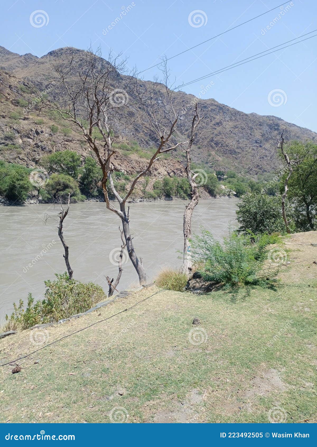 River and Mountain of Warsak Dam Pakistan Stock Image - Image of river ...