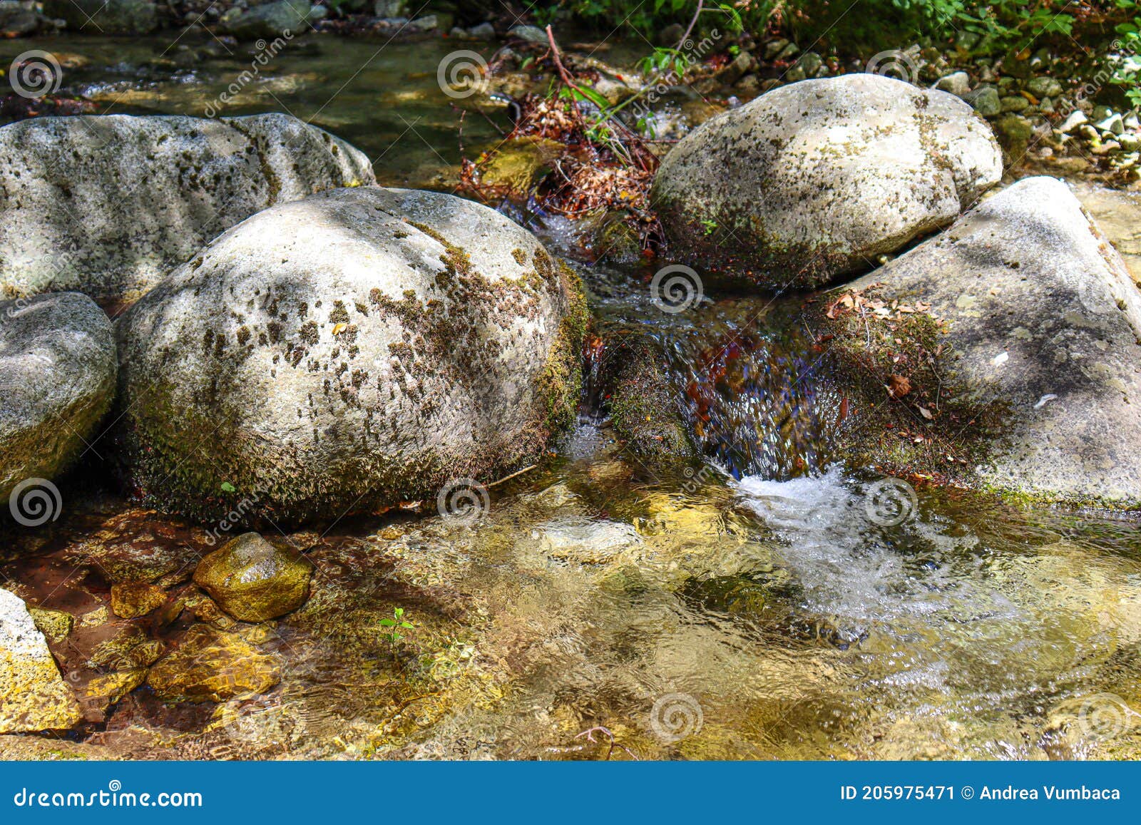 River in the Mountains with Boulders and Rocks Stock Image - Image of ...