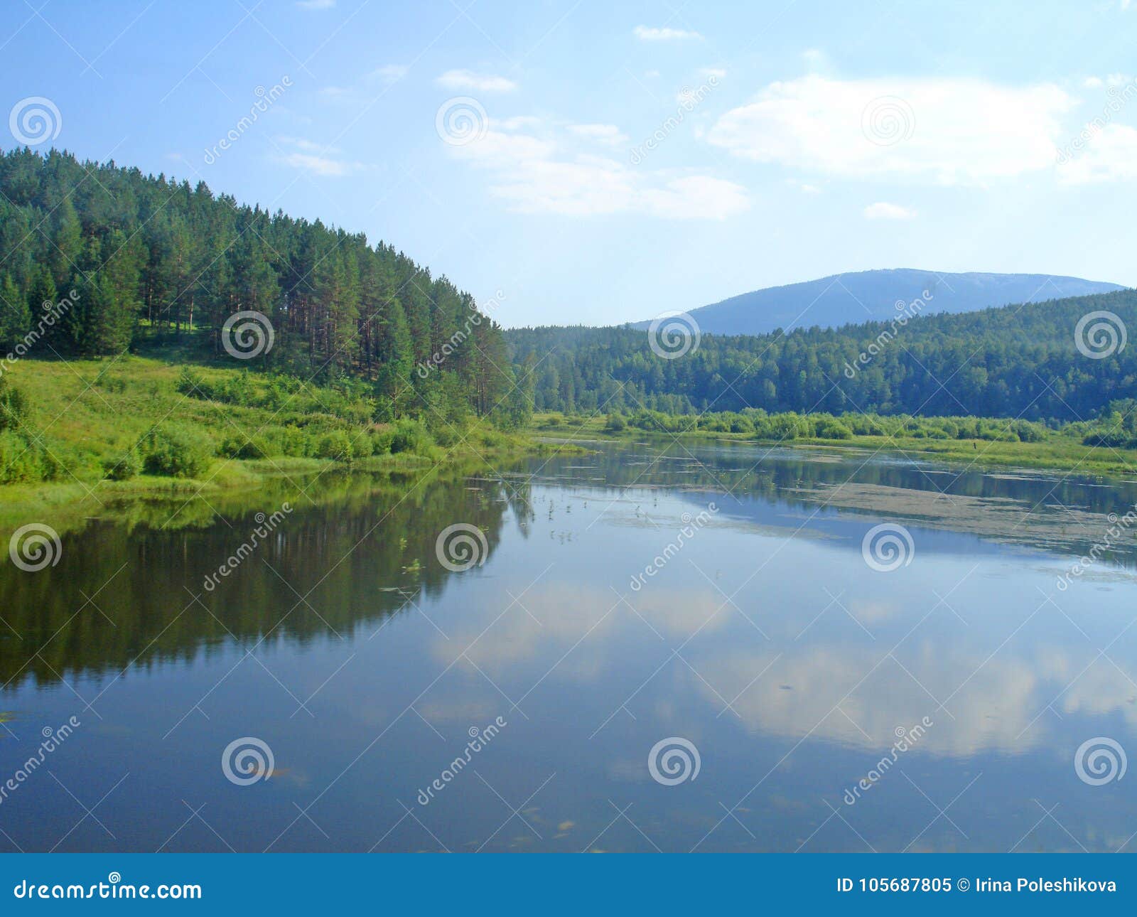 River, Mountains and Forest Landscape Stock Image - Image of nature ...
