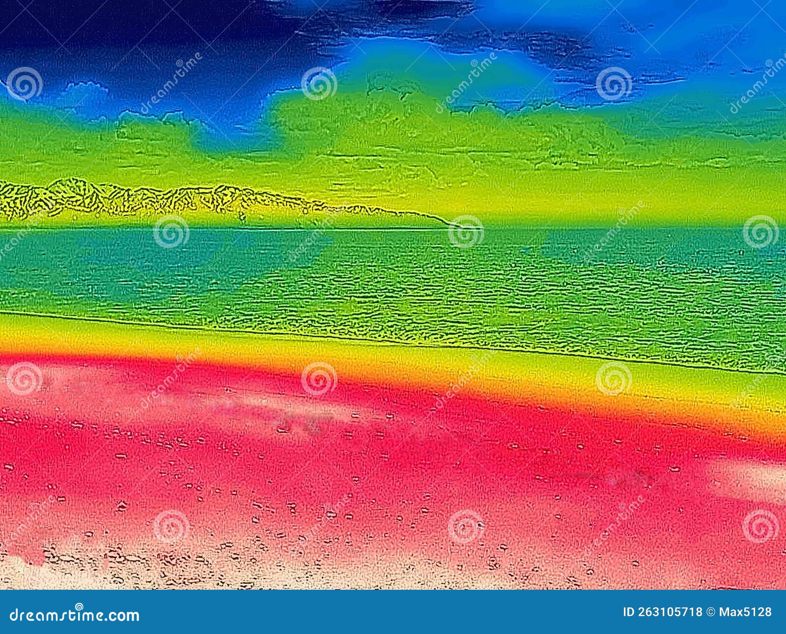 River and Mountains on Horizon Infrared Stock Photo - Image of ...