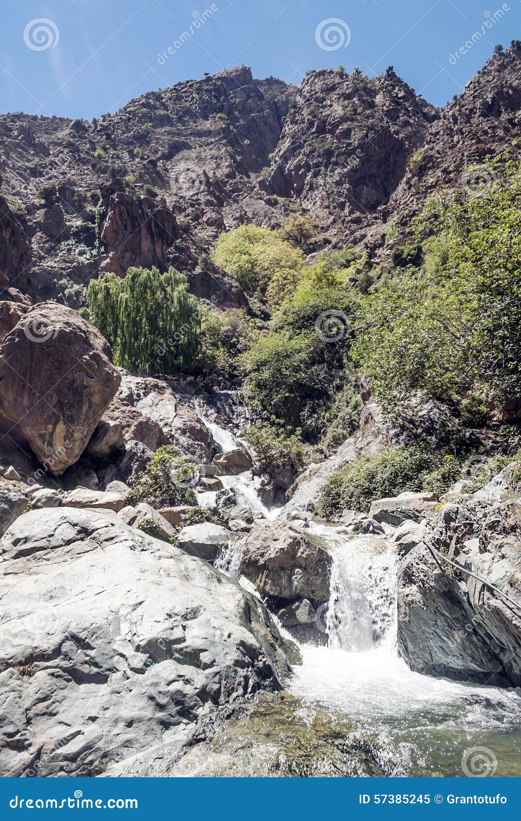 River in the Mountains of Morocco Stock Image - Image of editorial ...