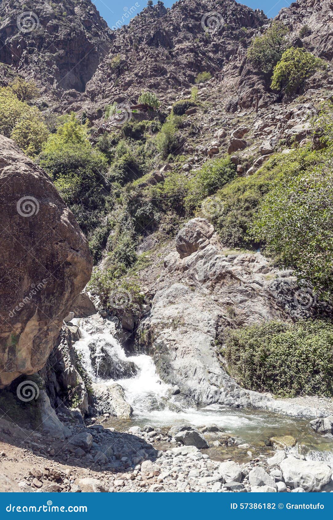 River in the Mountains of Morocco Stock Photo - Image of rural, shop ...
