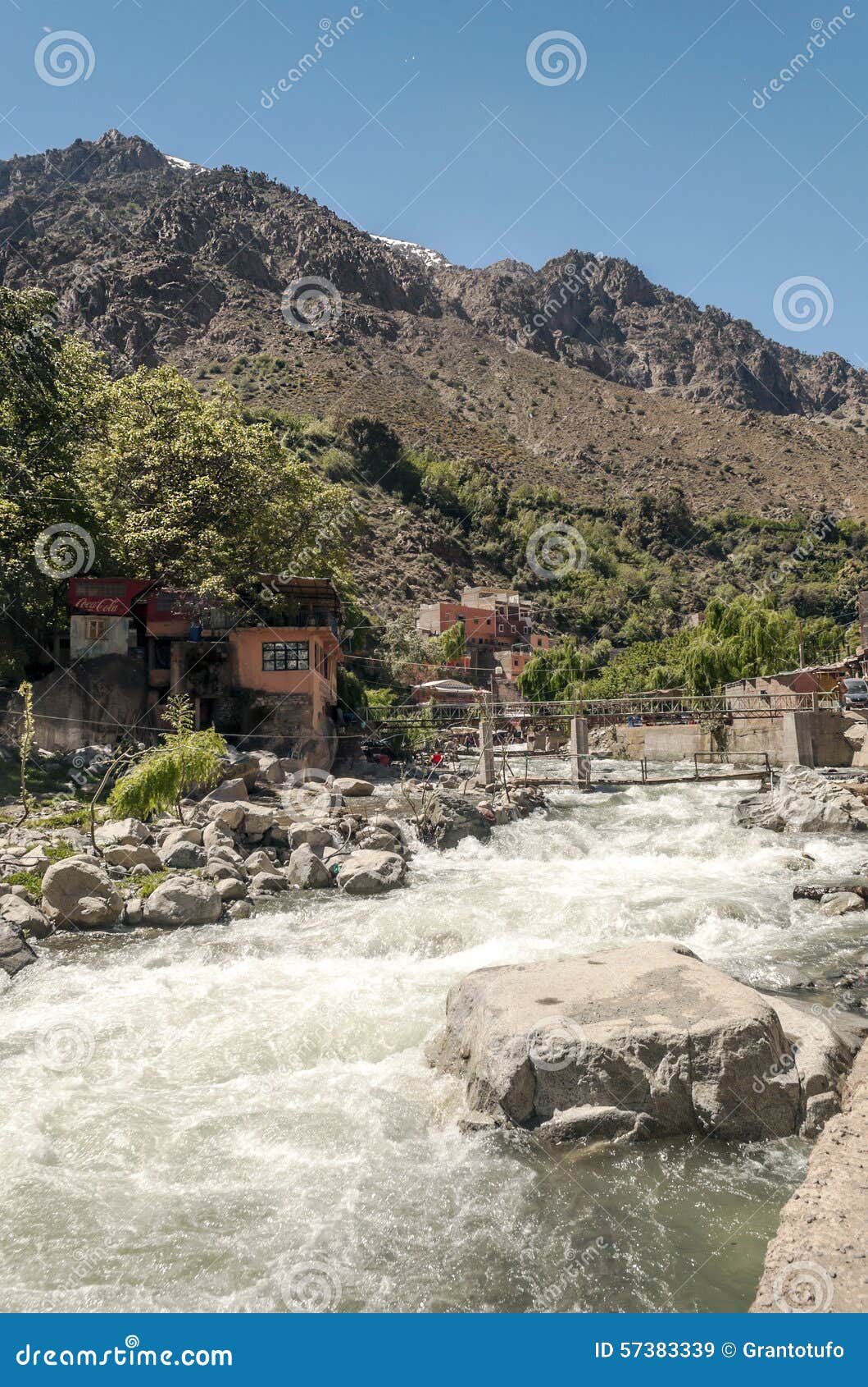 River in the Mountains of Morocco Editorial Stock Image - Image of hill ...