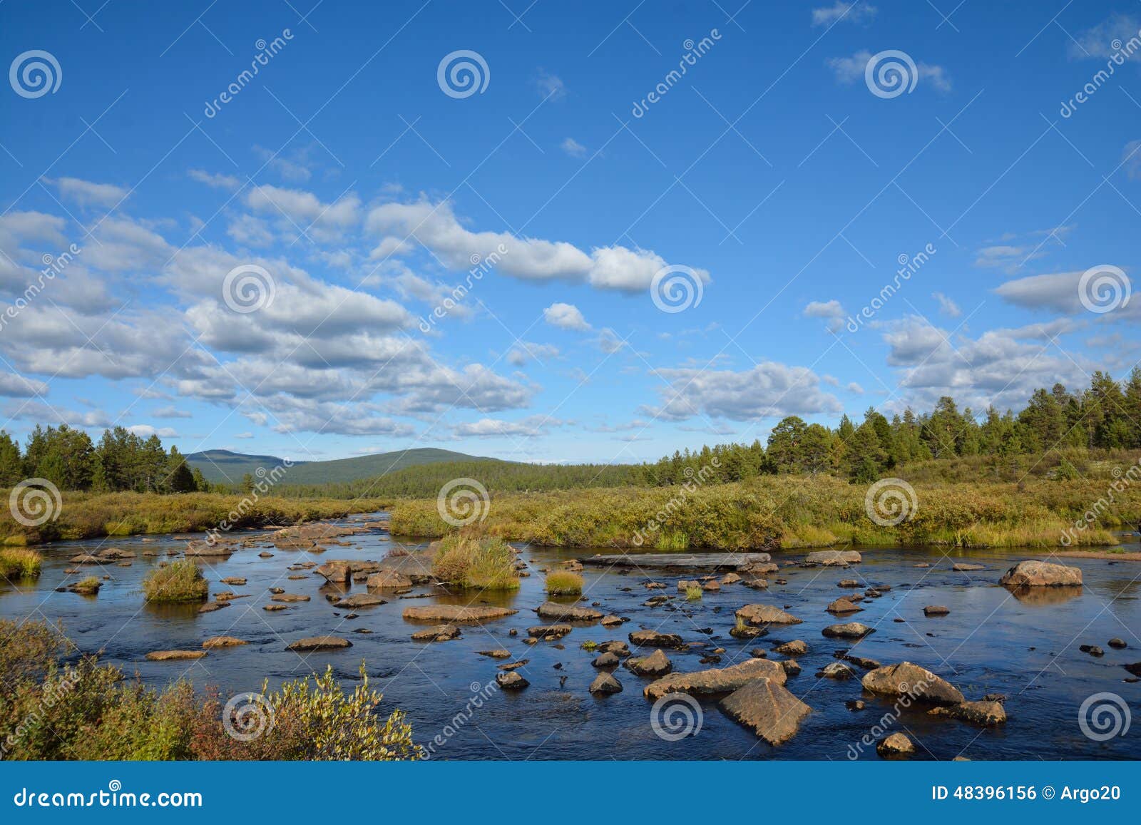 River in the Mountains of Siberia in the Fall Stock Photo - Image of ...