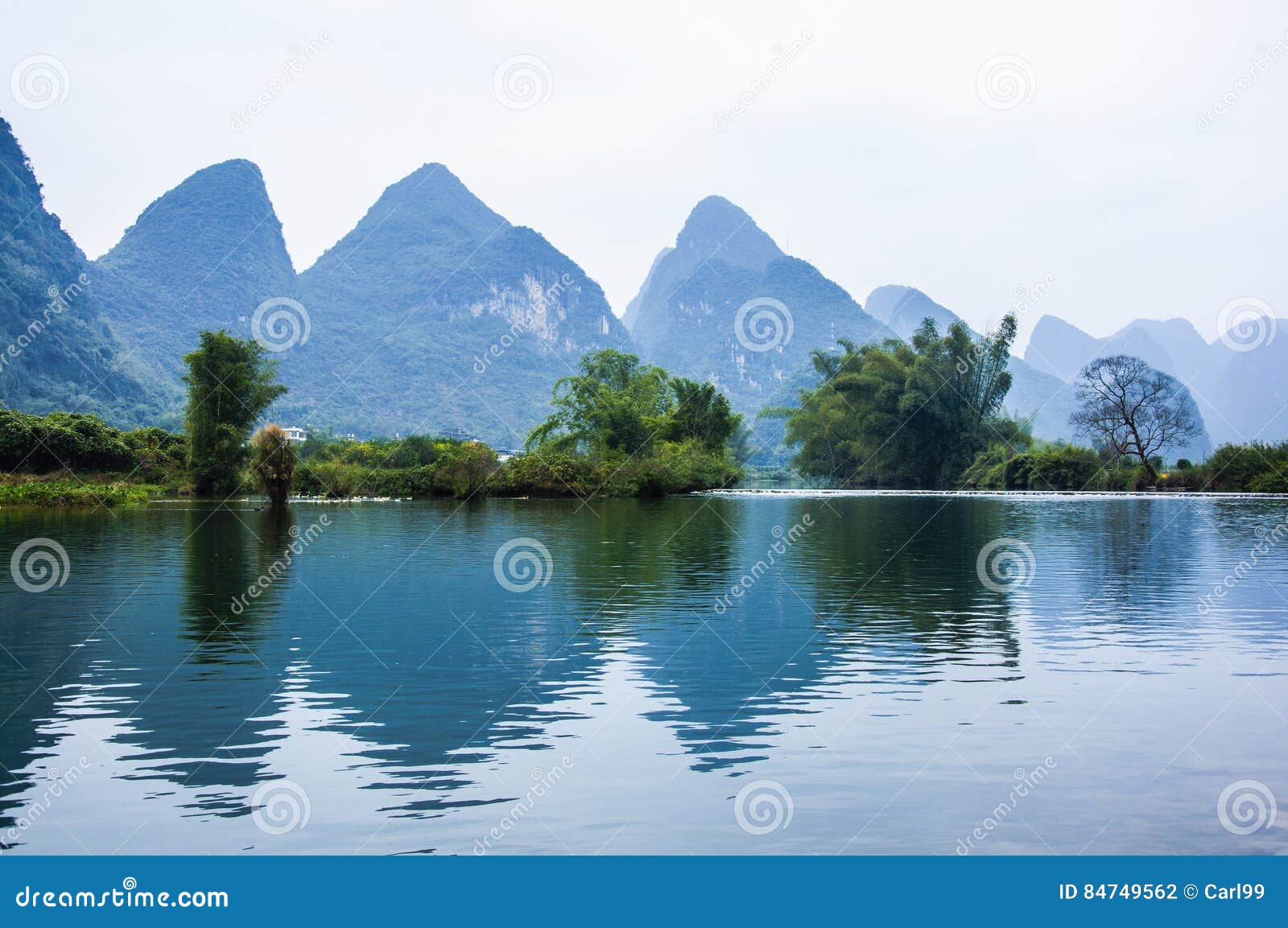 The River and Mountians Scenery Stock Photo - Image of attraction ...