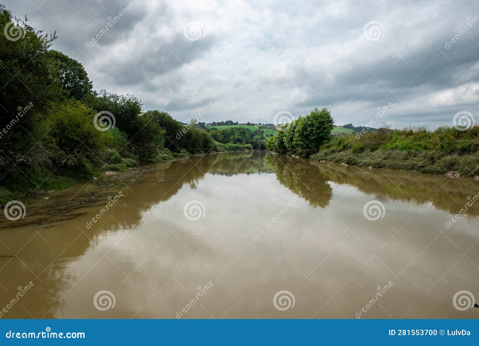 The River with the Muddy Water Stock Photo - Image of flood, pond ...