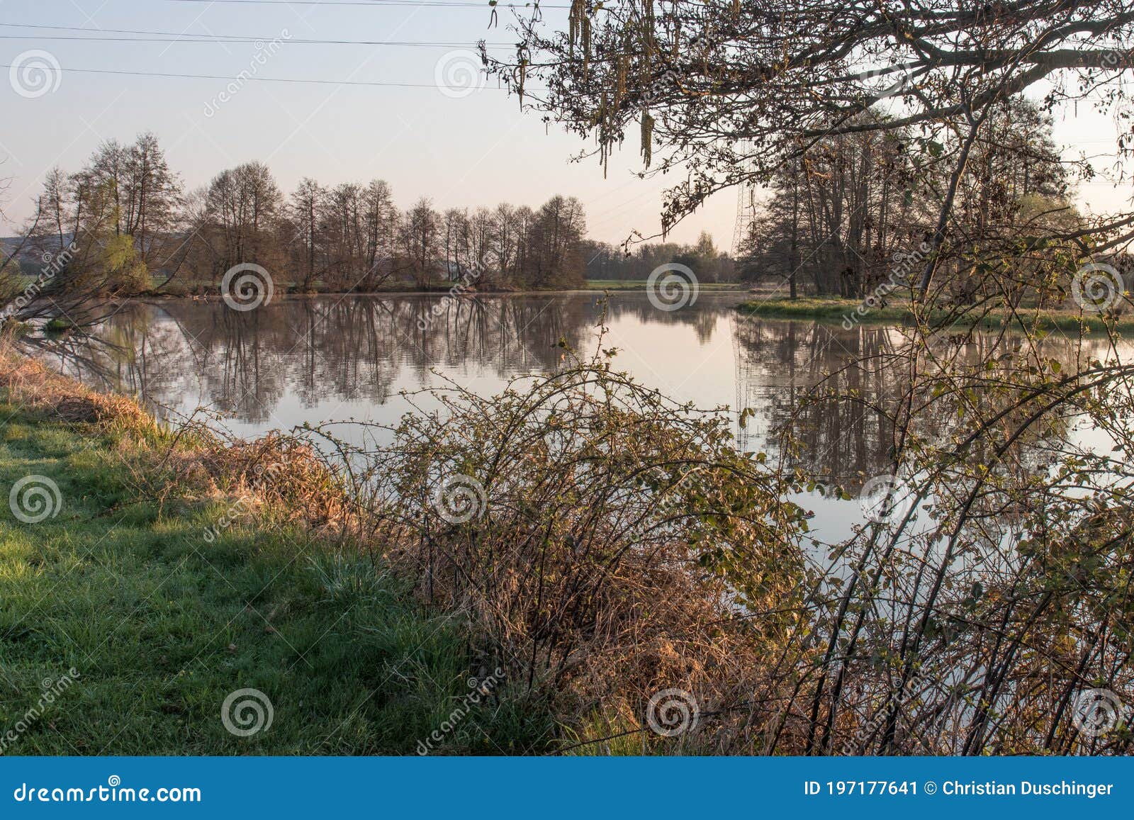 The River Naab Next To Schwandorf Stock Image - Image of naab, sunlight ...