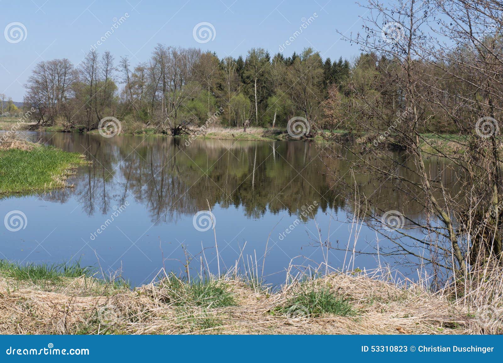 River Naab in Spring stock image. Image of angle, landscape - 53310823