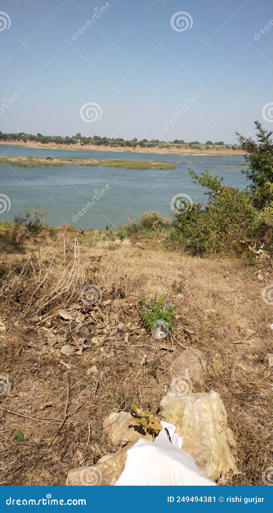 River Narmada handiya stock image. Image of wetland - 249494381