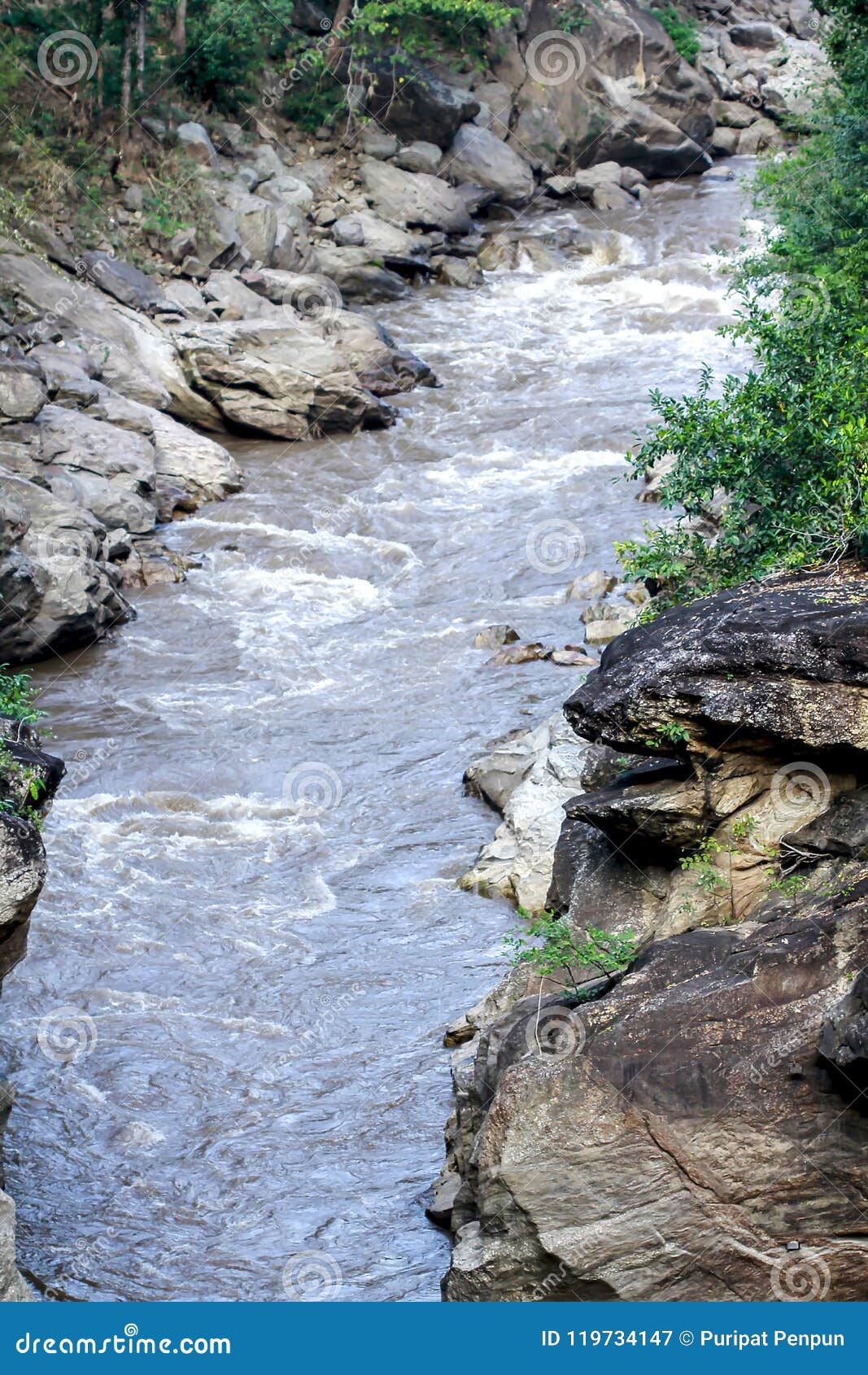 The River is in a Natural Valley. Stock Image - Image of blue, jordan ...