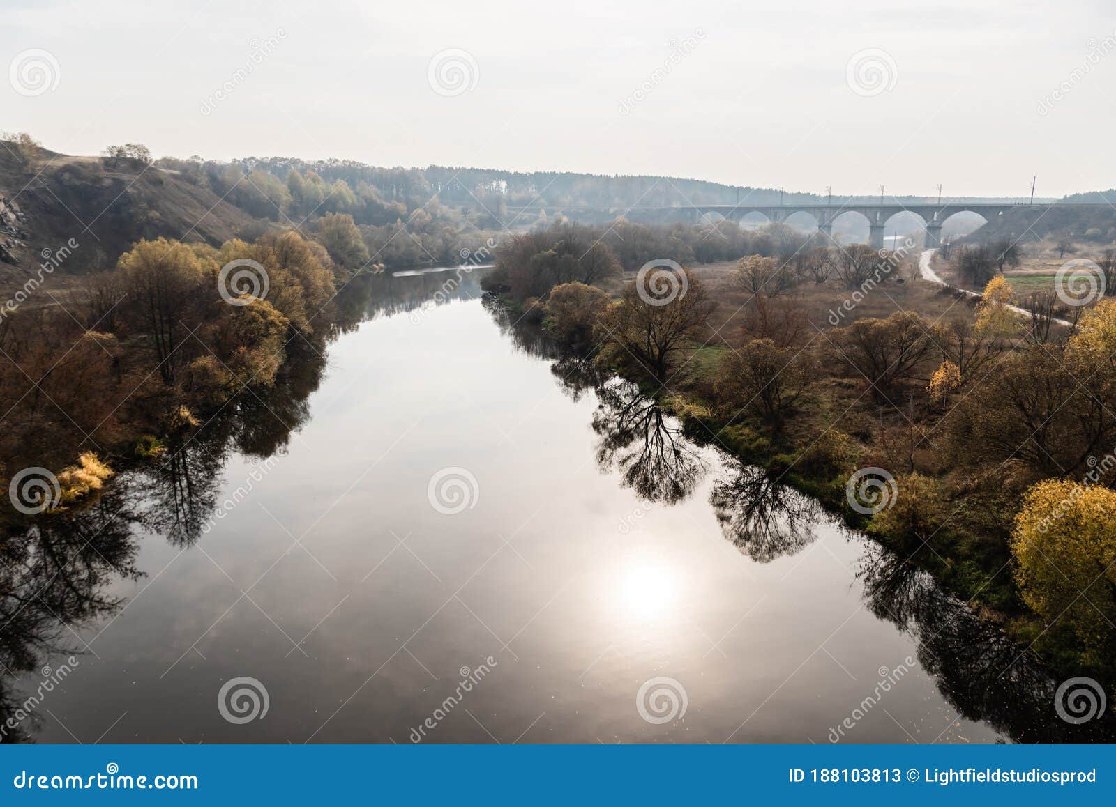 In River Near Trees in Green Stock Image - Image of trees, landscape ...