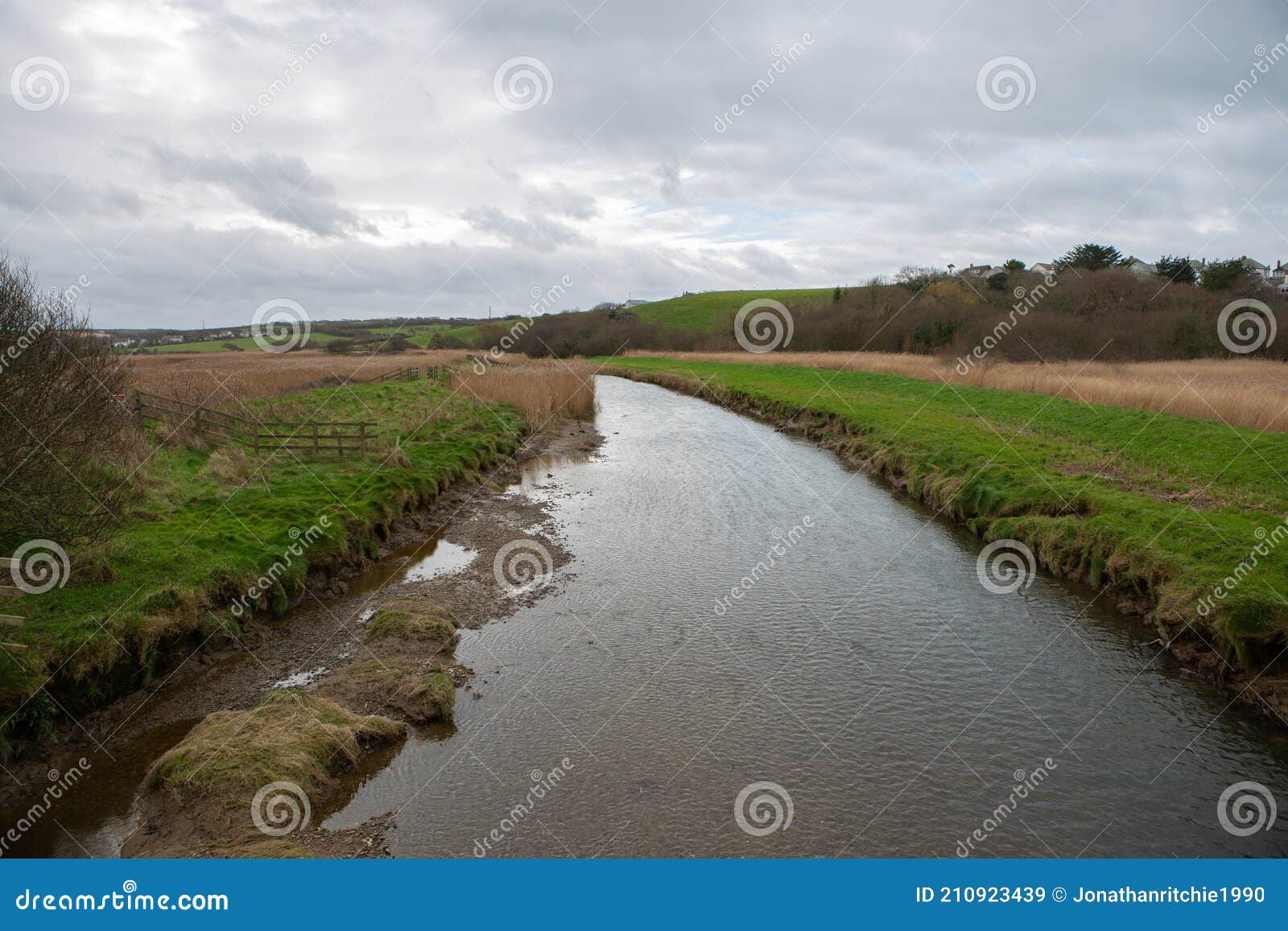 The River Neet or Strat Near Bude in Cornwall Stock Image - Image of ...