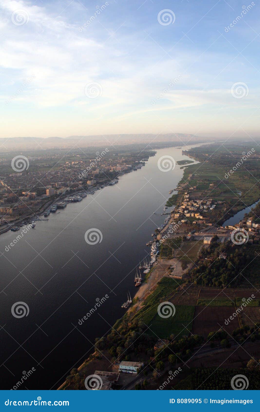 The River Nile - Aerial / Elevated View Stock Image - Image of delta ...