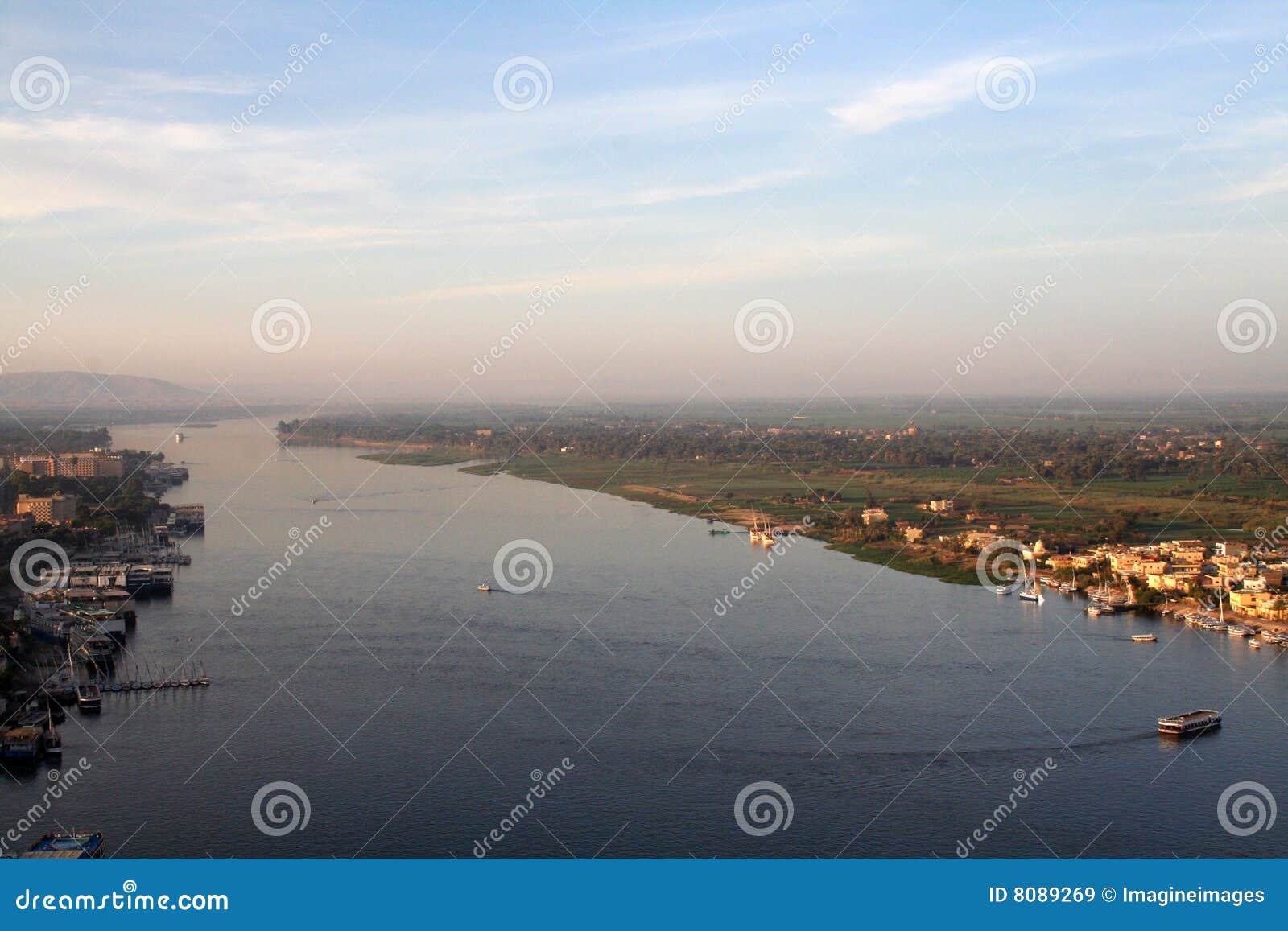 The River Nile - Aerial / Elevated View Stock Image - Image of dazzling ...