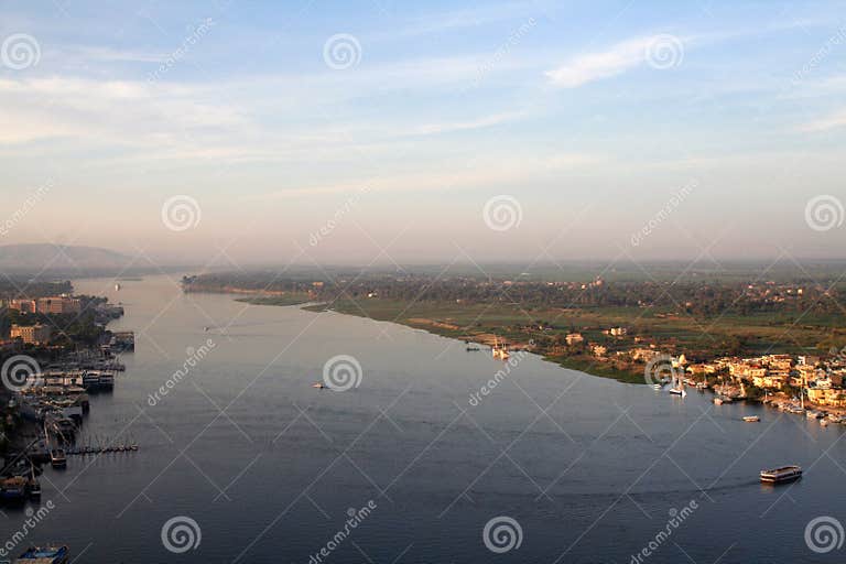 The River Nile - Aerial / Elevated View Stock Image - Image of dazzling ...