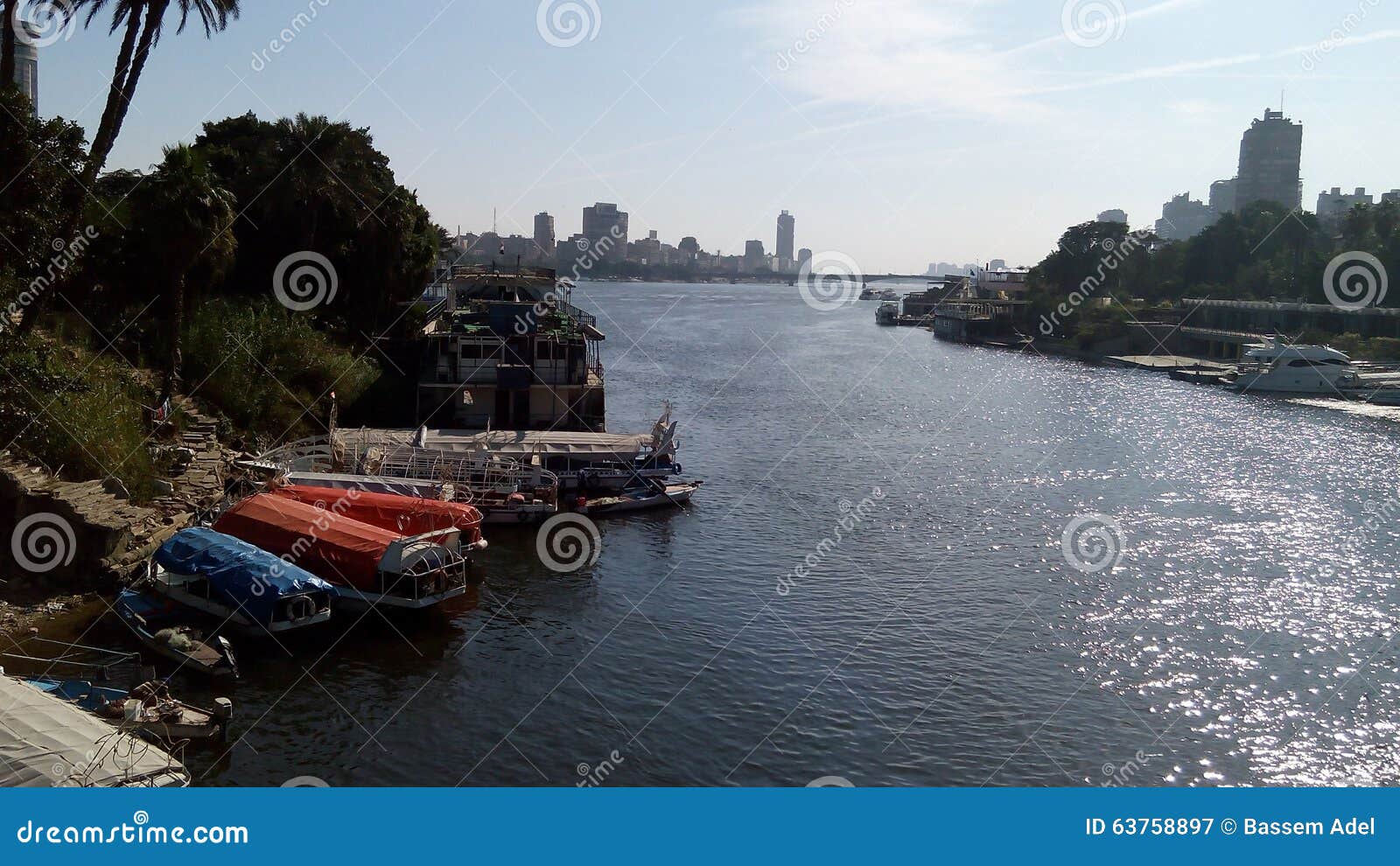 The River Nile at Cairo editorial photography. Image of egyptian - 63758897