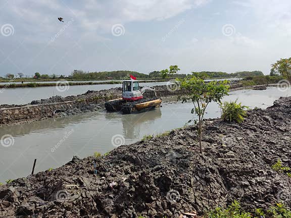 River normalization editorial stock image. Image of indonesia - 313100724