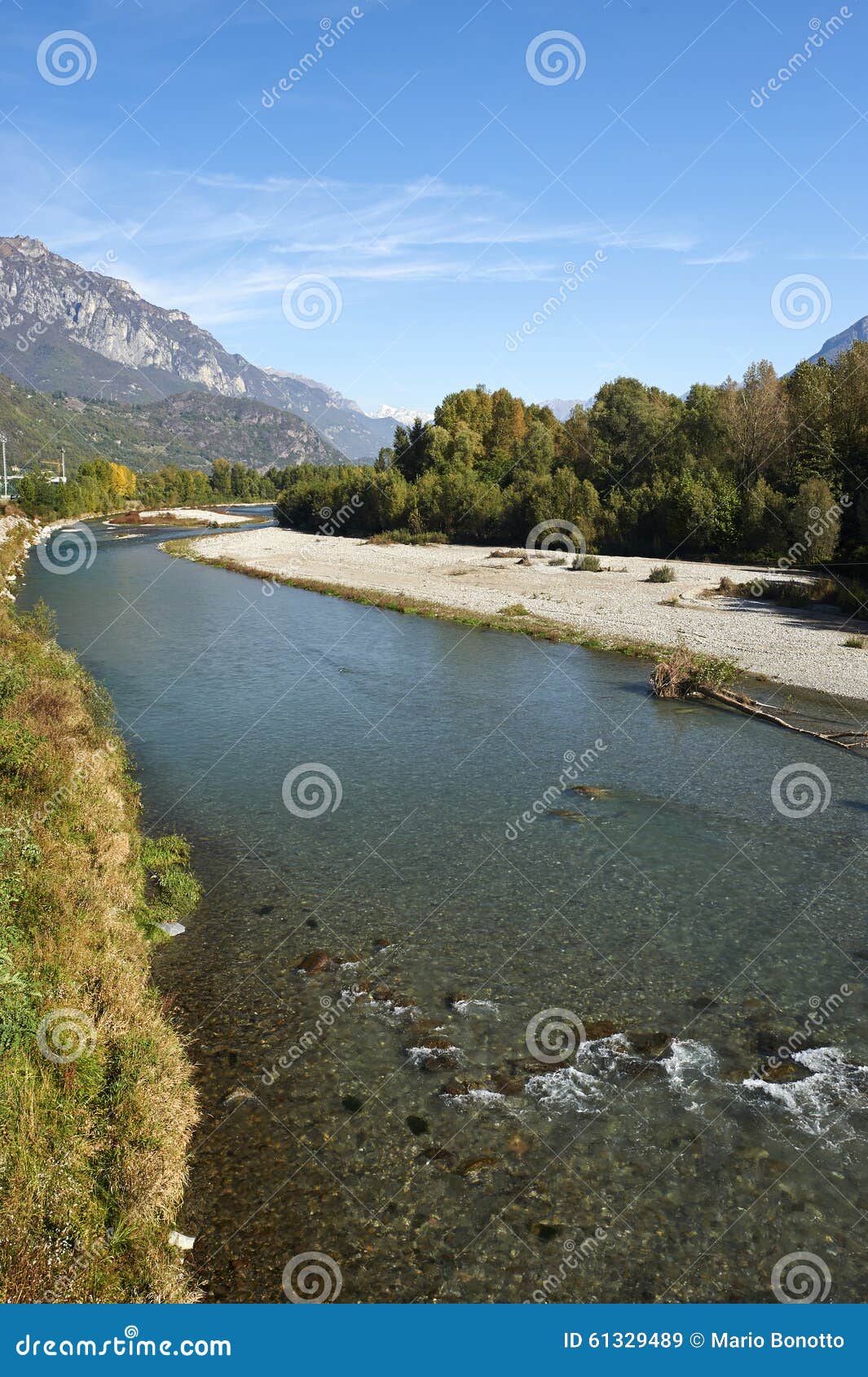 River oglio stock image. Image of lake, hill, tree, natural - 61329489