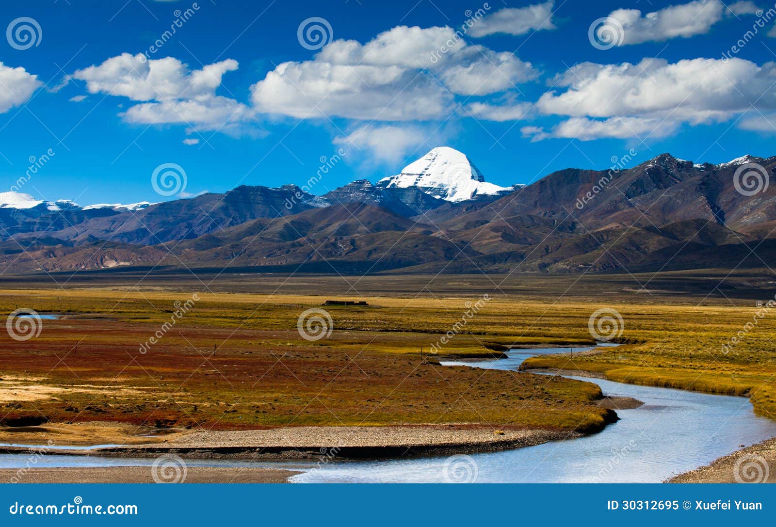 River Originated in Mt. Kailash Stock Image - Image of farmland, mount ...