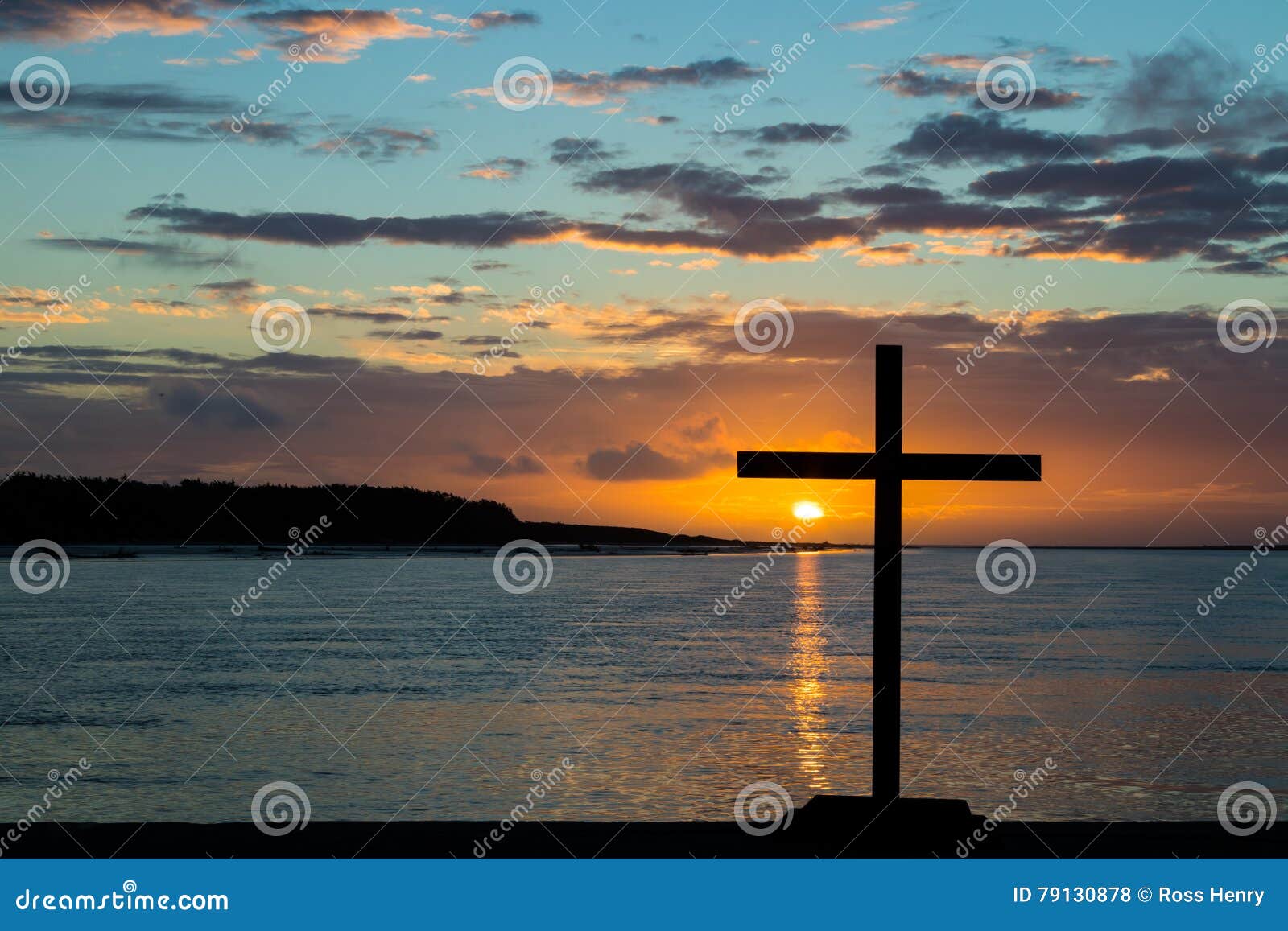 River Outlet Cross stock photo. Image of christian, water - 79130878