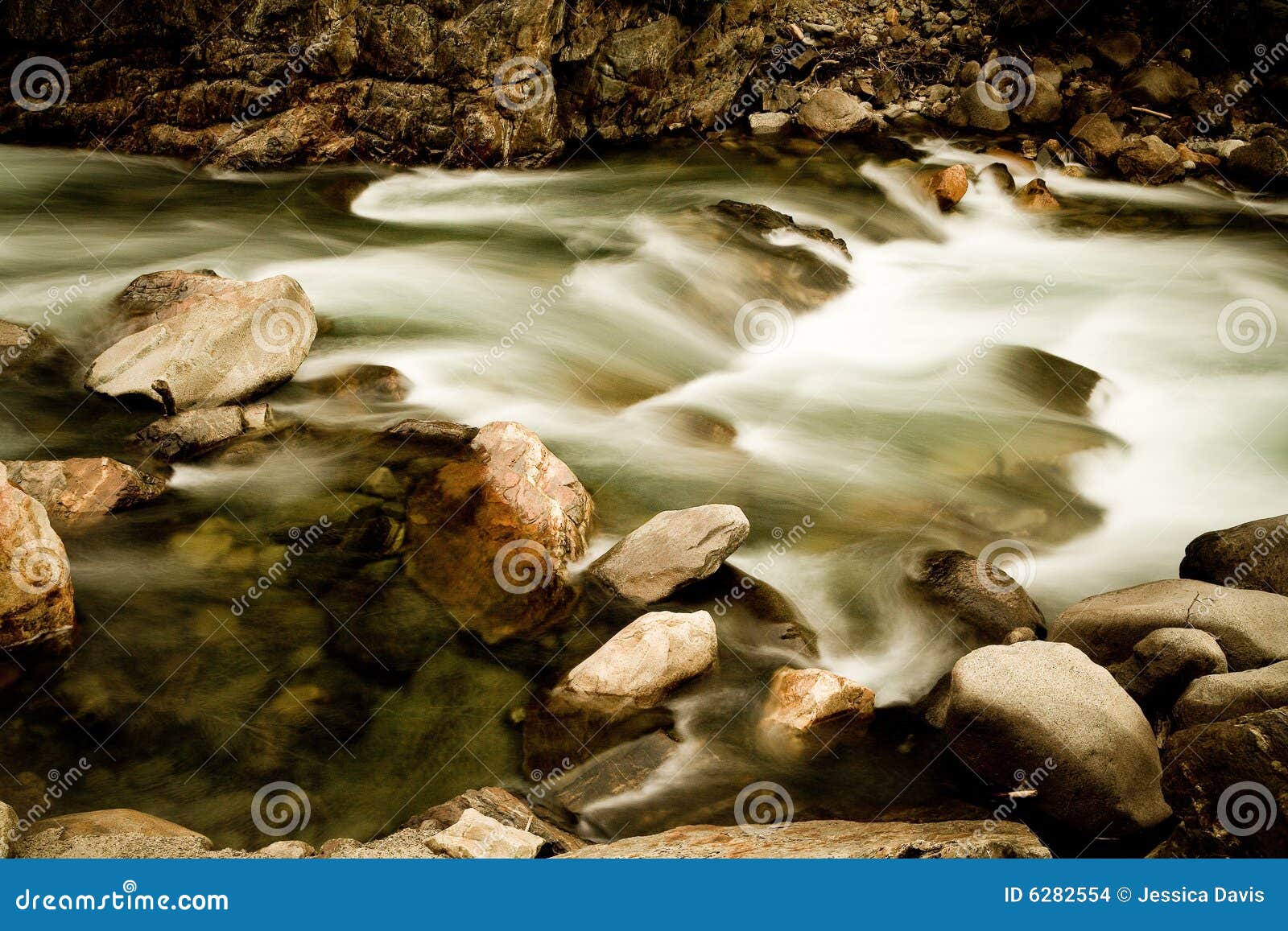 River over rocks. stock photo. Image of blur, pebbles - 6282554