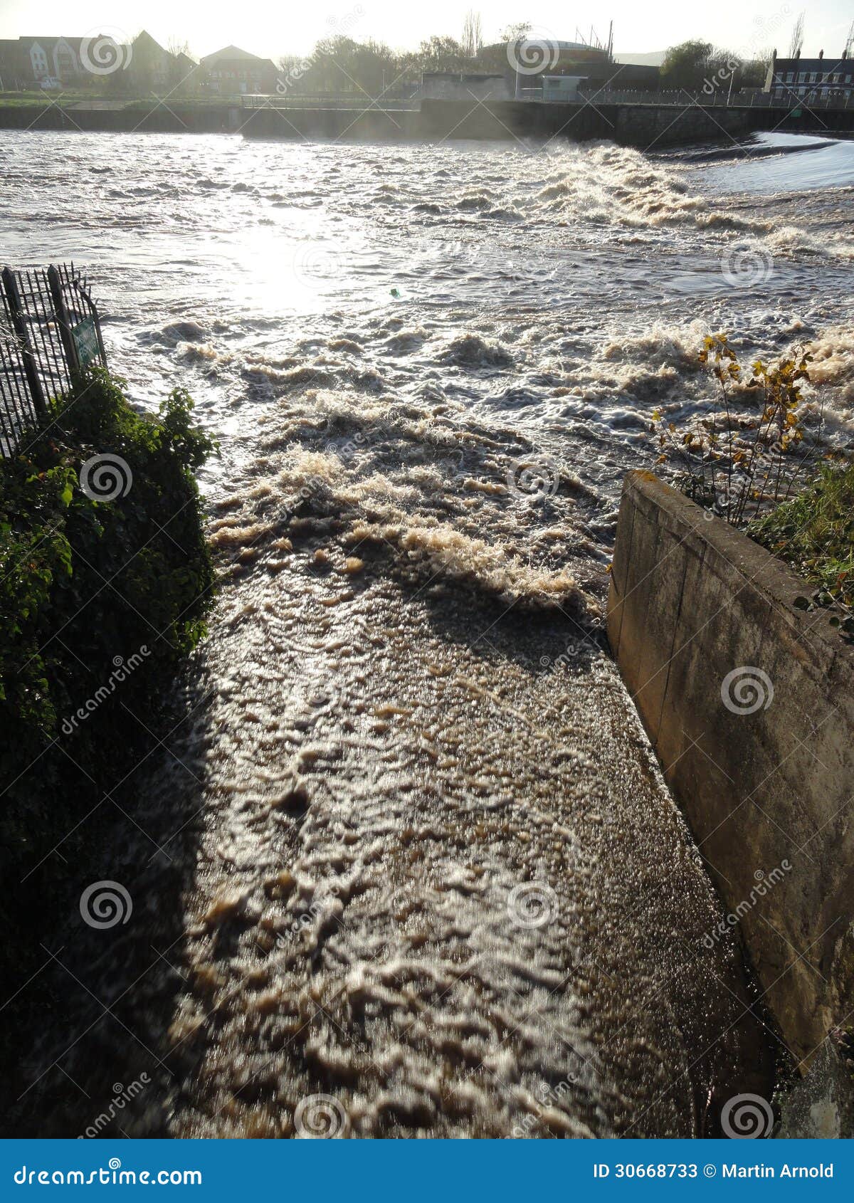 River Overflow Inlet stock image. Image of tributary - 30668733
