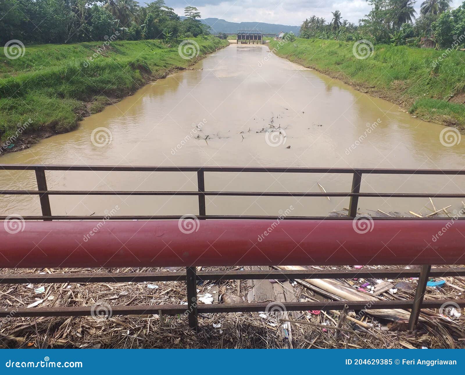 The River Overflows after the Rain Stock Image - Image of soil, water ...