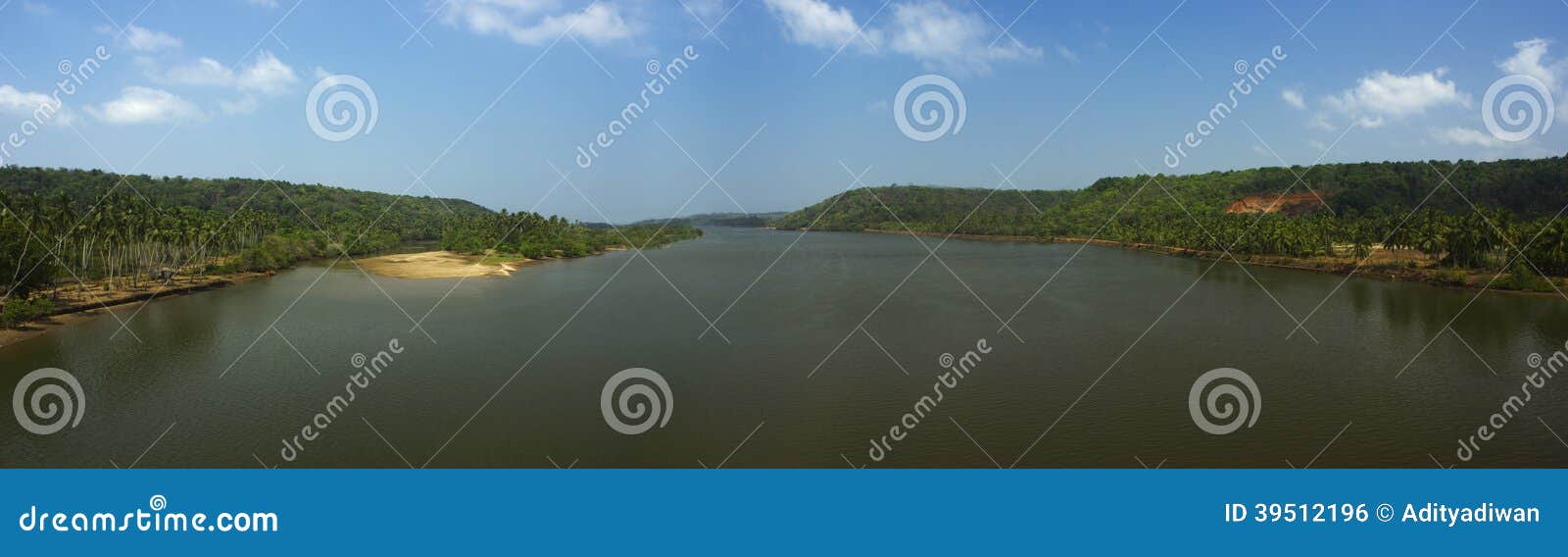 River Panorama stock photo. Image of sand, river, water - 39512196