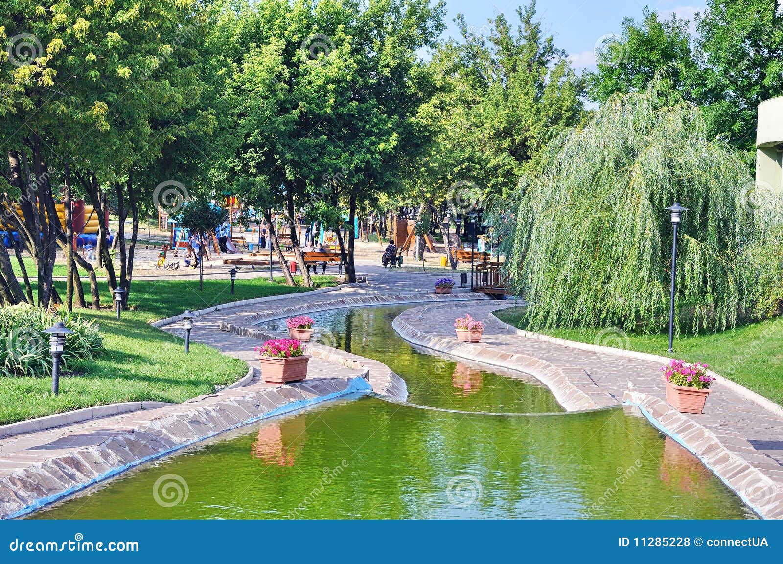 River in the park stock photo. Image of relaxation, park - 11285228